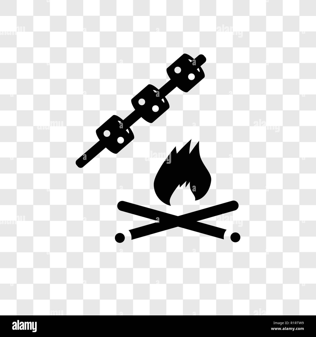 Marshmallow vector icon isolated on transparent background, Marshmallow ...