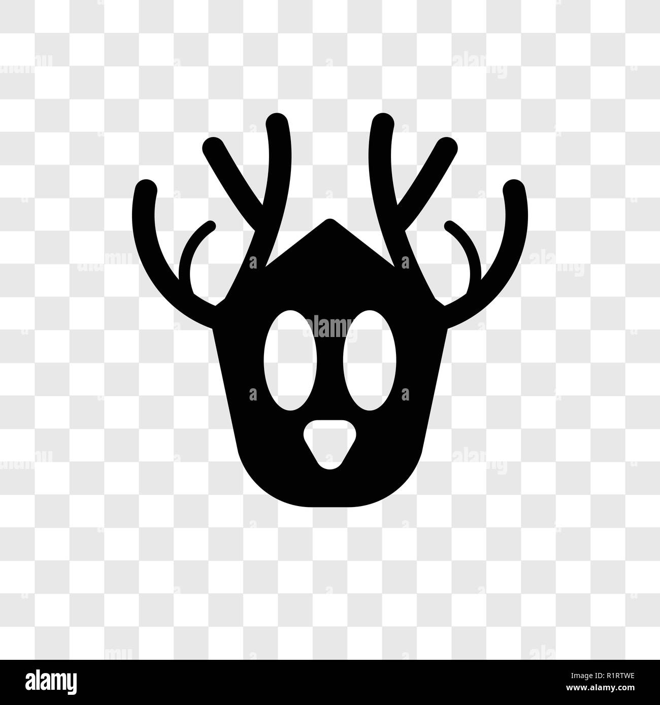 Hunting trophy vector icon isolated on transparent background, Hunting ...
