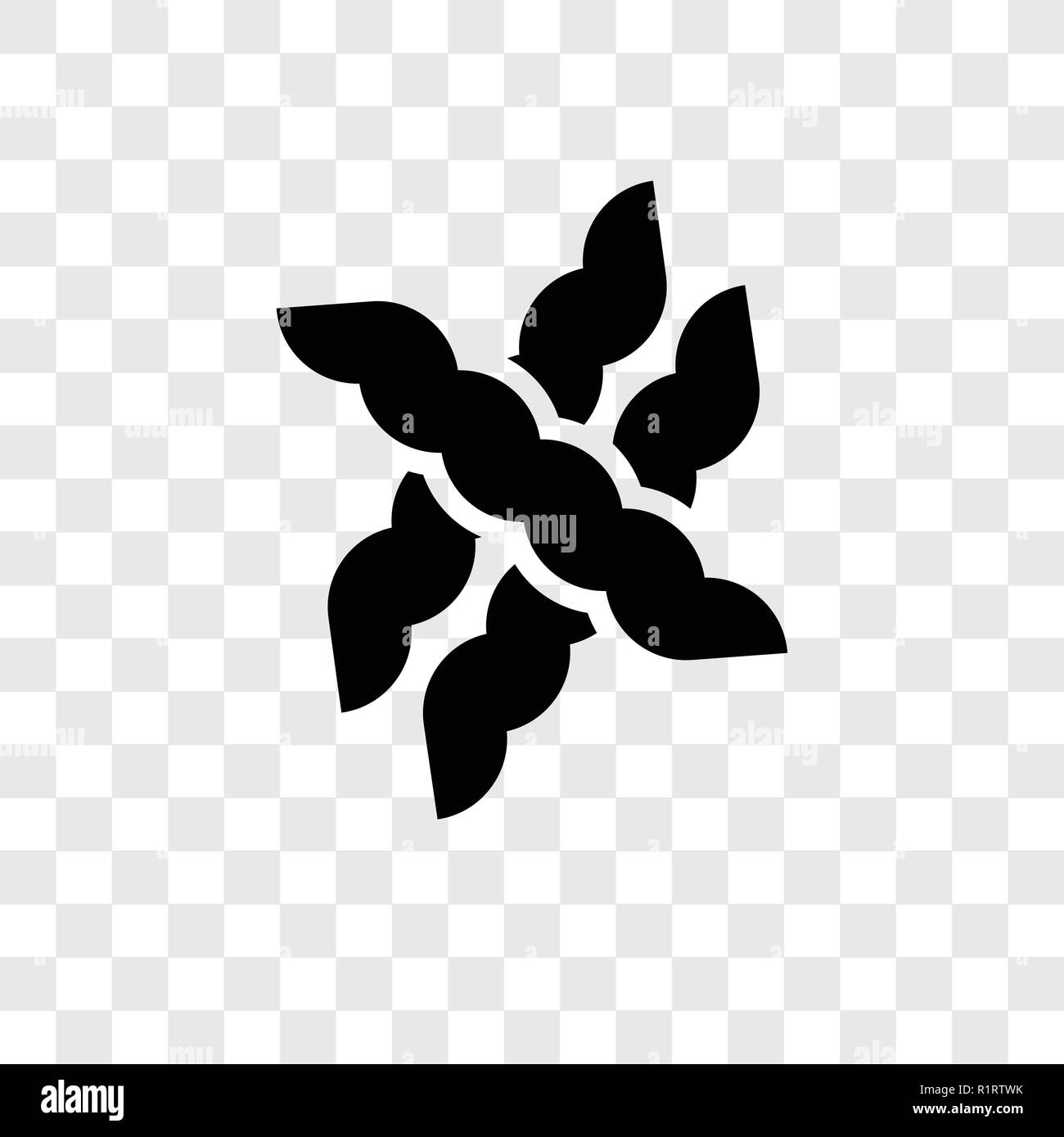 Rope vector icon isolated on transparent background, Rope transparency ...