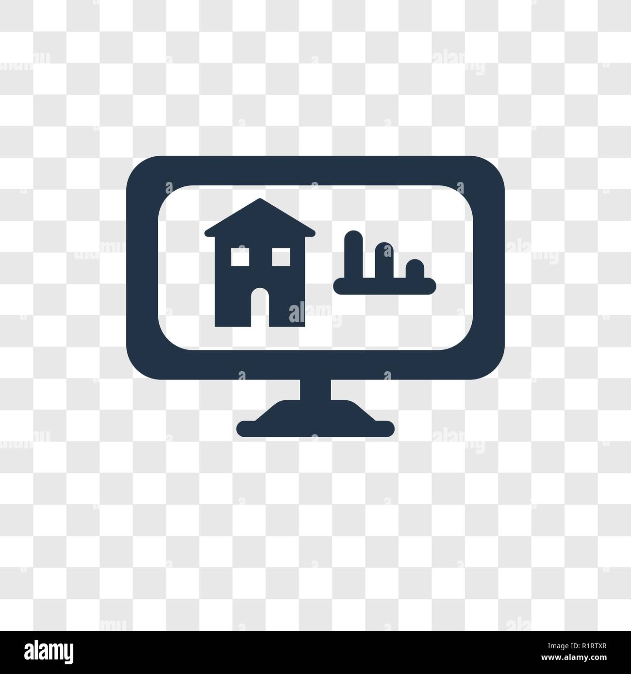 Home vector icon isolated on transparent background, Home transparency ...