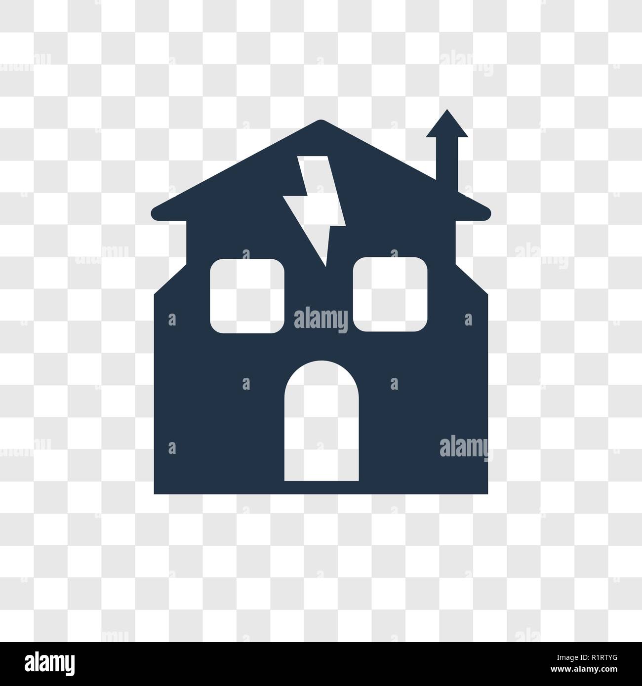 Home vector icon isolated on transparent background, Home transparency ...
