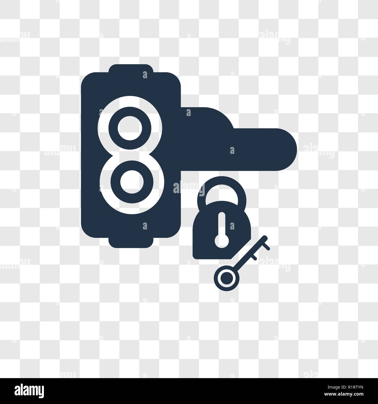 Handle vector icon isolated on transparent background, Handle ...