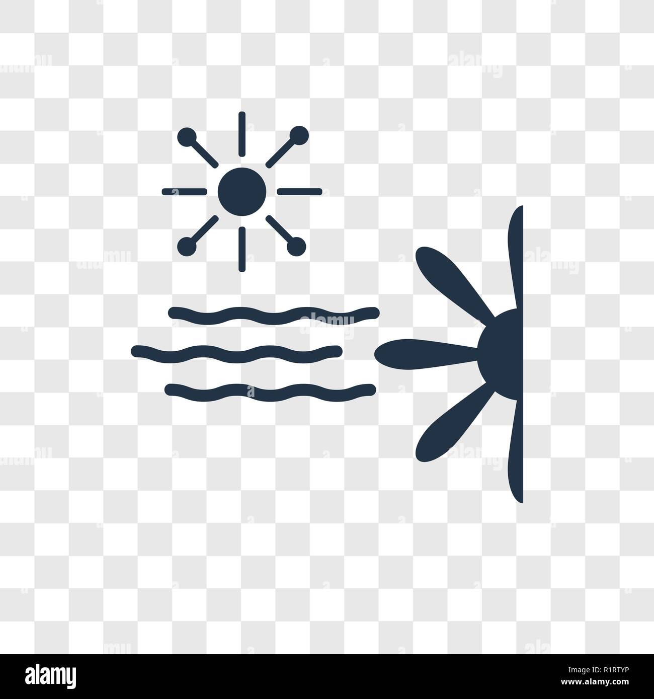 Air conditioner vector icon isolated on transparent background, Air ...