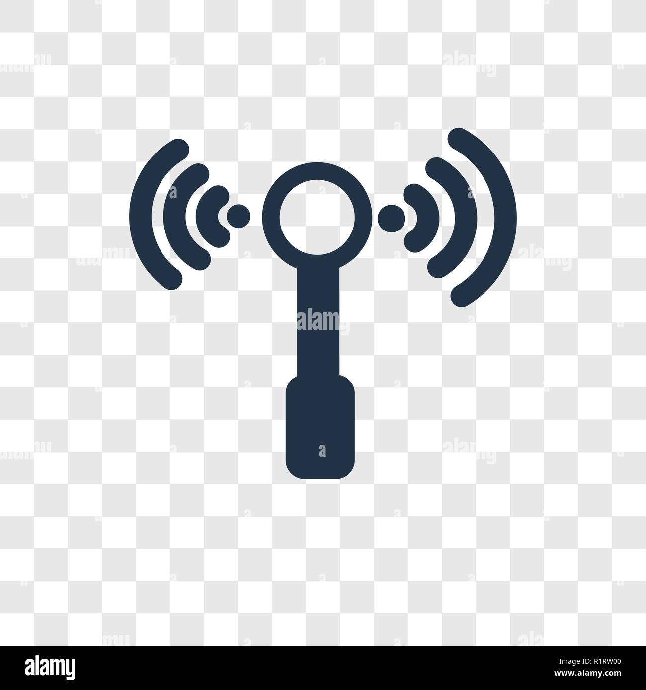 Wireless vector icon isolated on transparent background, Wireless ...