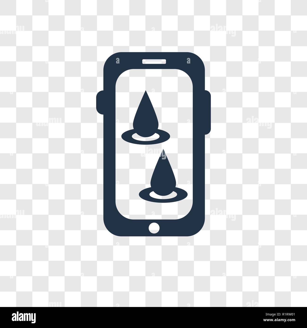 Water vector icon isolated on transparent background, Water ...