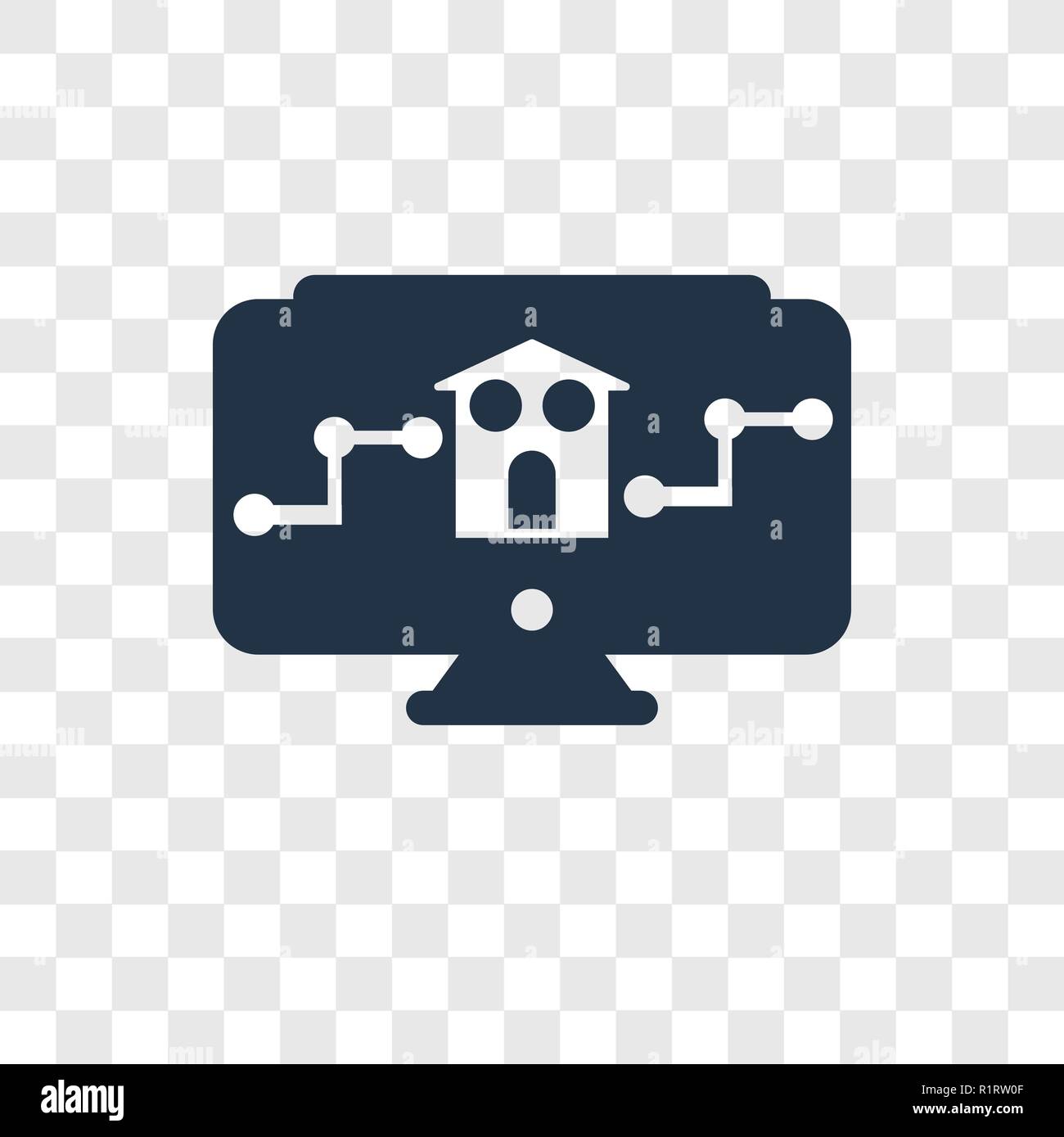 Home vector icon isolated on transparent background, Home transparency ...