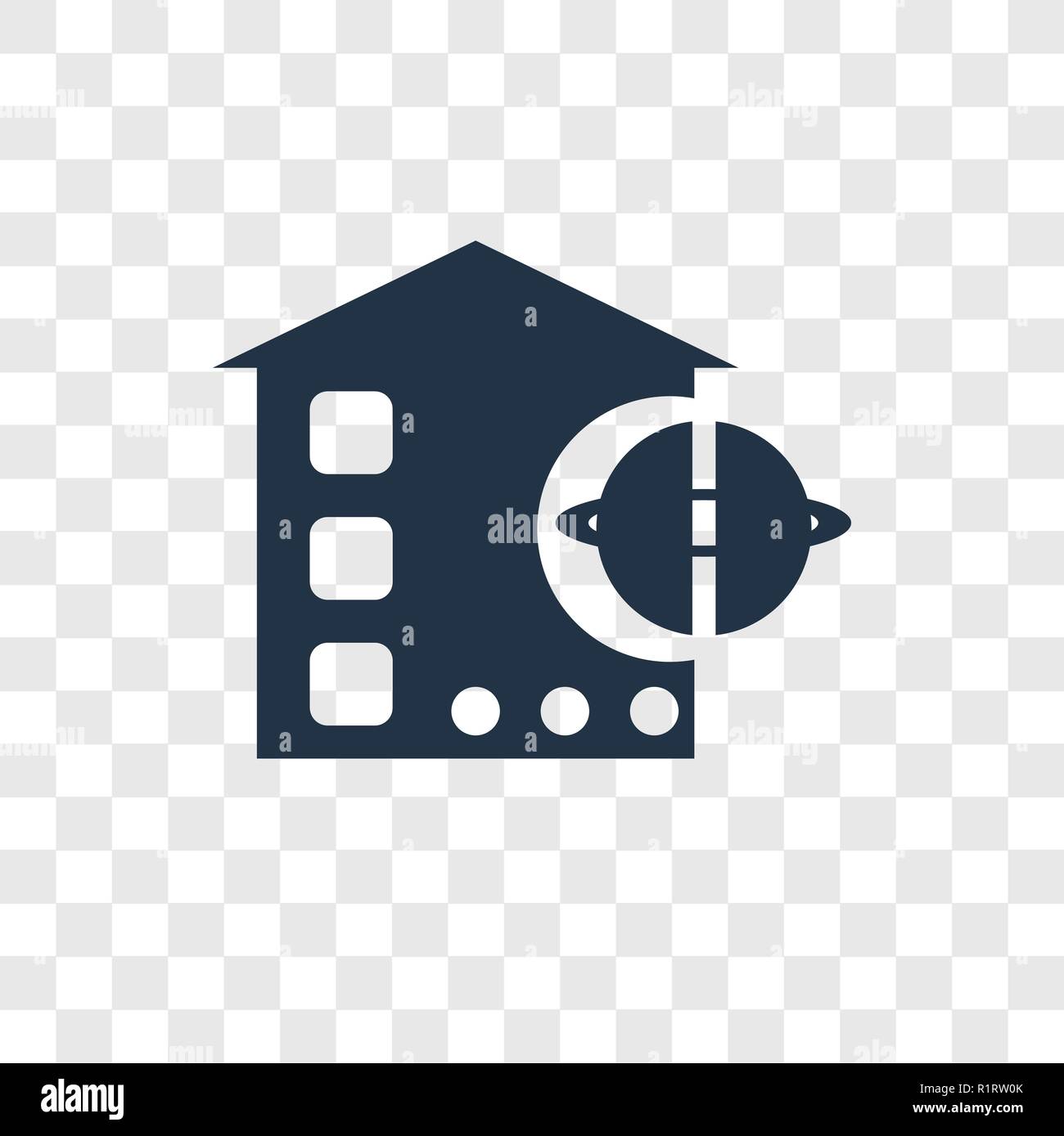 Home vector icon isolated on transparent background, Home transparency ...