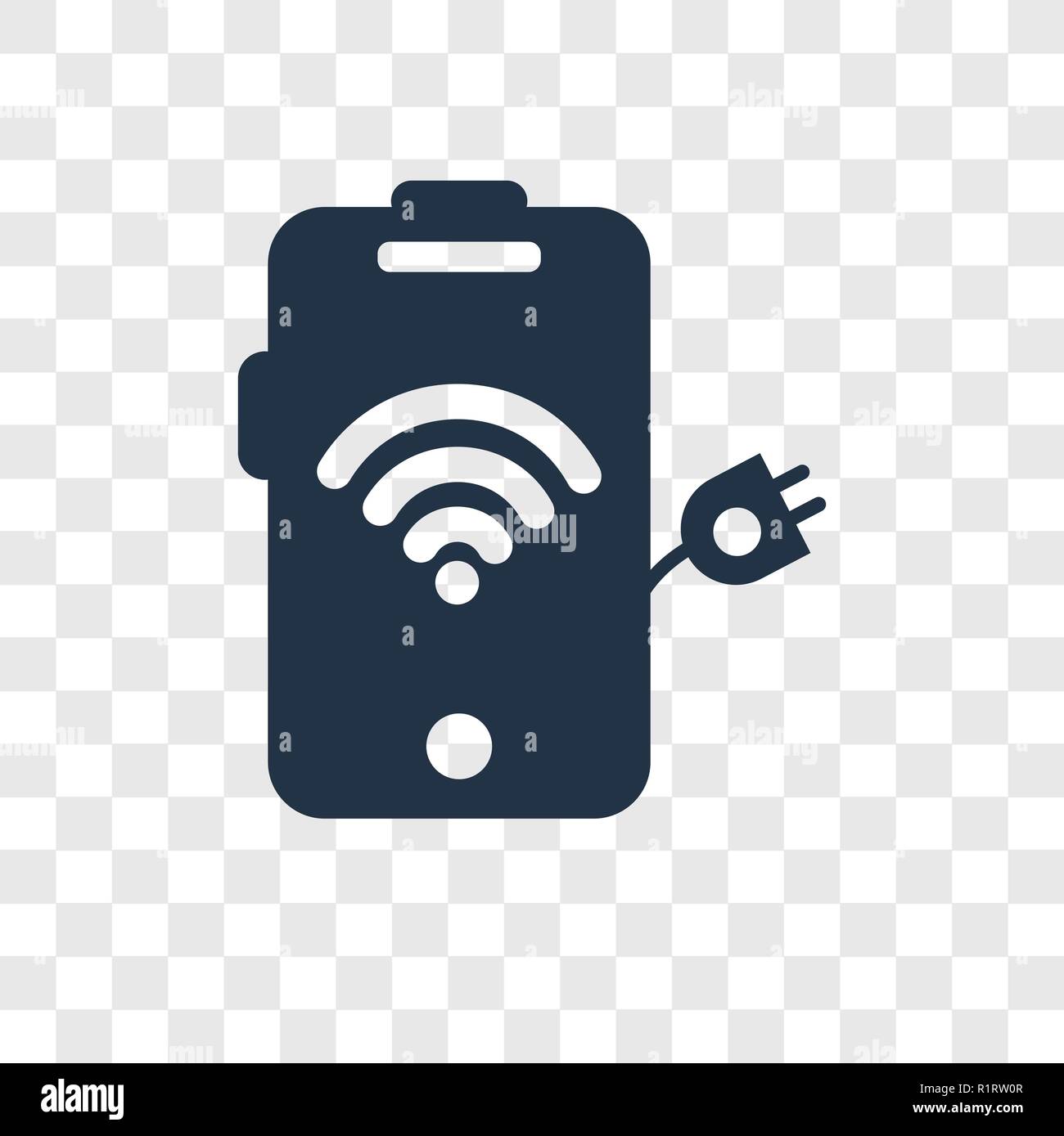 Mobile phone vector icon isolated on transparent background, Mobile ...