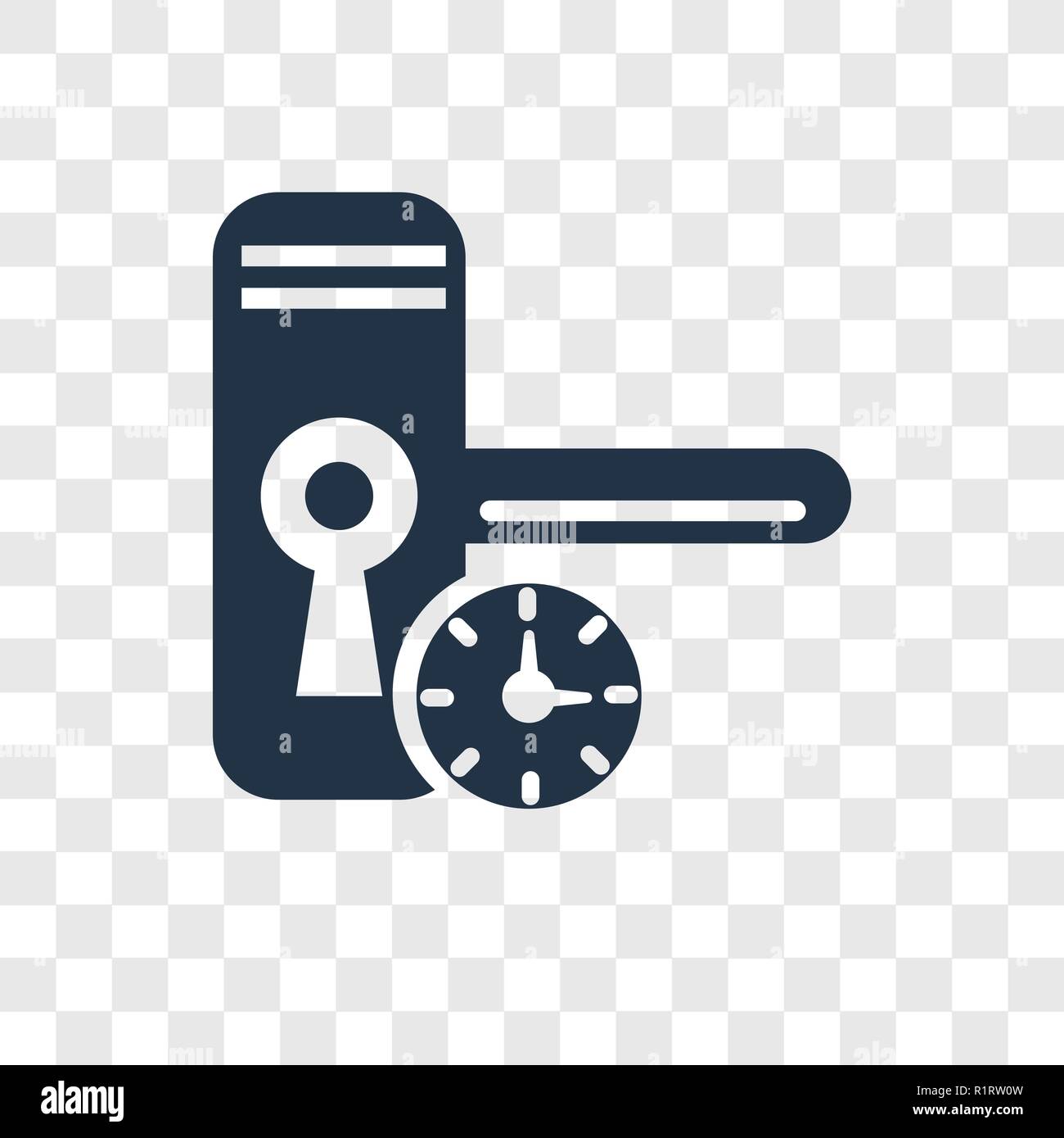 Door vector icon isolated on transparent background, Door transparency ...