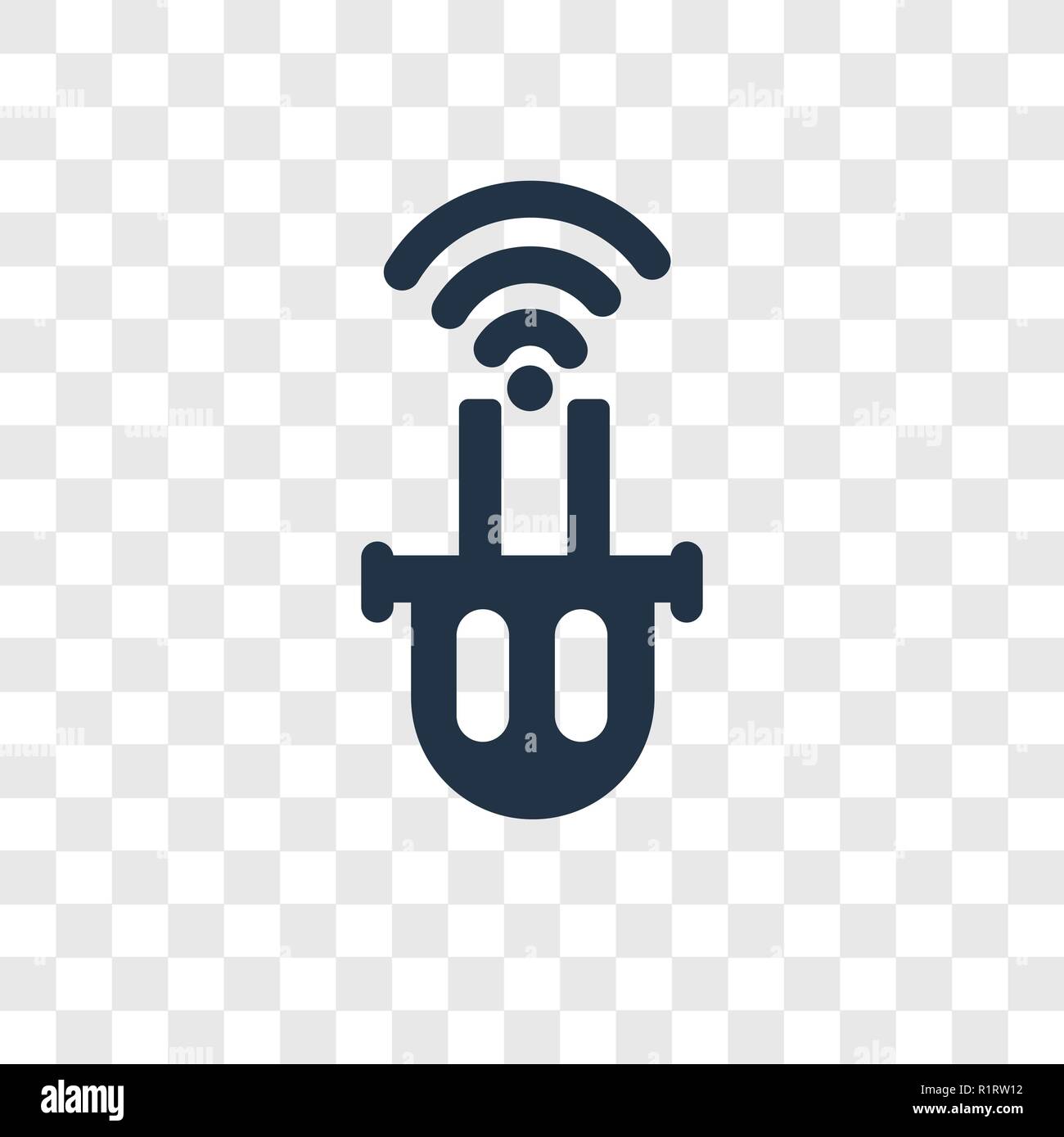 Smart vector icon isolated on transparent background, Smart ...