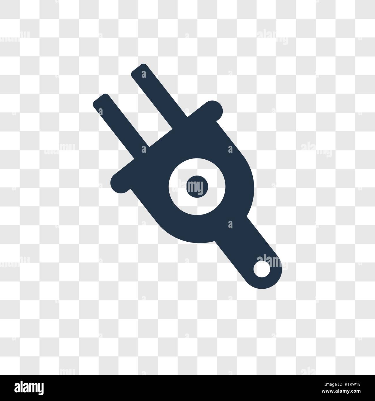 Plug vector icon isolated on transparent background, Plug transparency ...