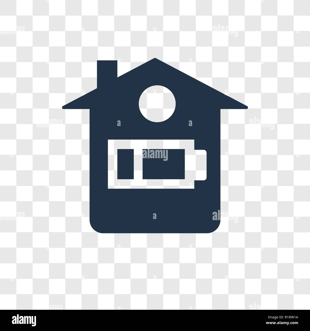 Home vector icon isolated on transparent background, Home transparency ...