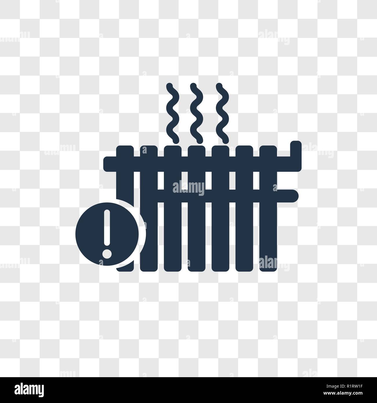 Heating vector icon isolated on transparent background, Heating ...