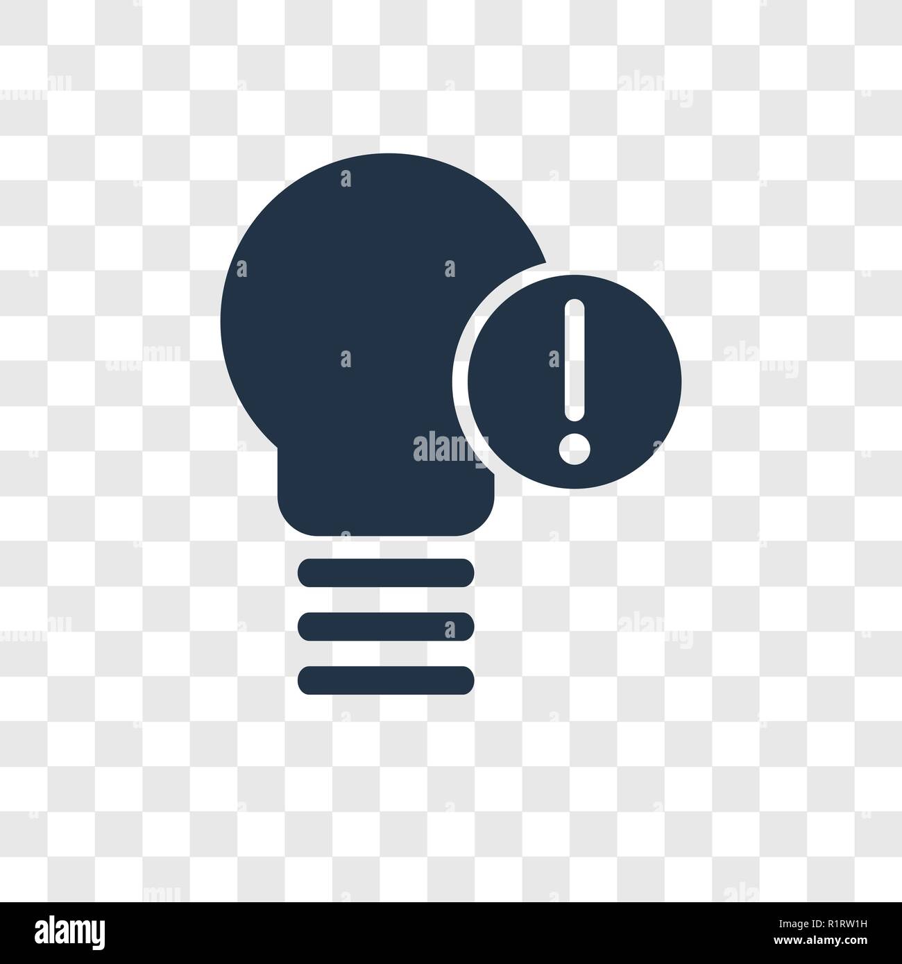 Light vector icon isolated on transparent background, Light ...