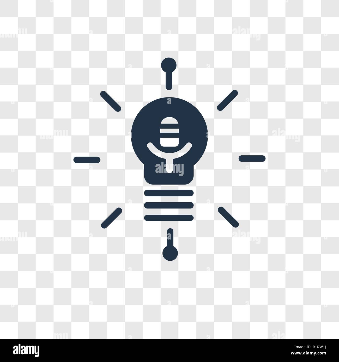 Voice control vector icon isolated on transparent background, Voice ...