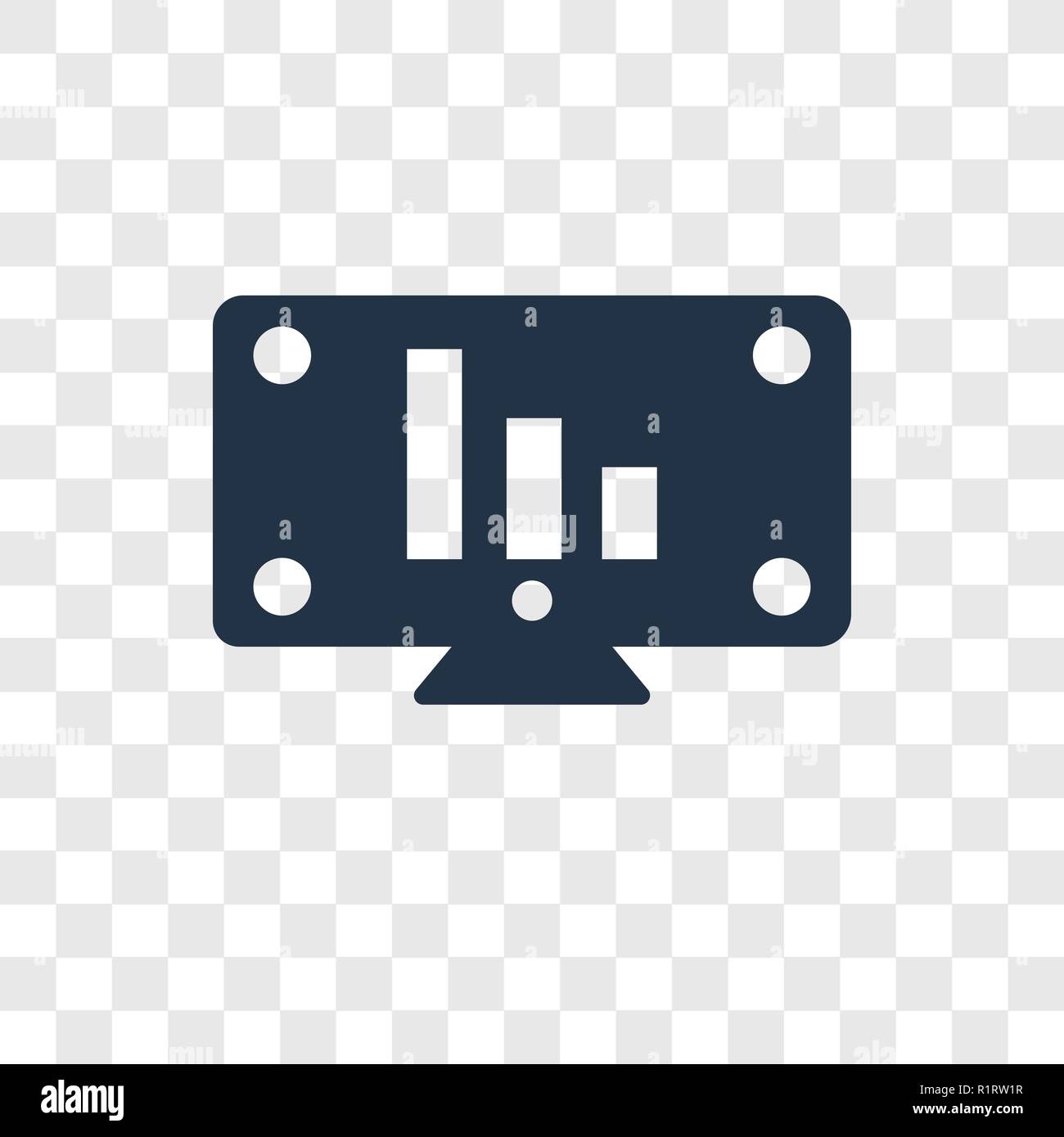 Dashboard vector icon isolated on transparent background, Dashboard ...