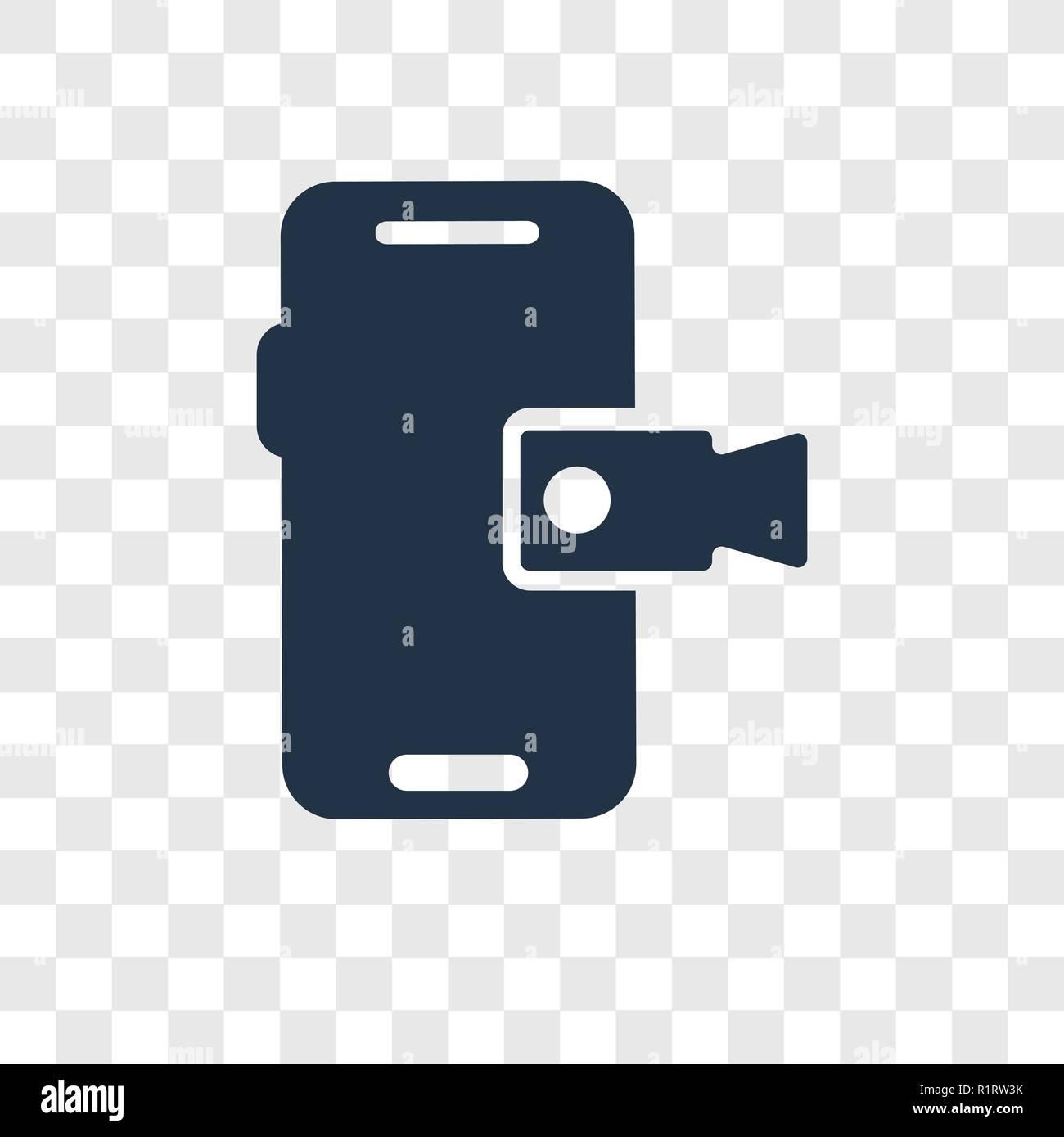 Mobile phone vector icon isolated on transparent background, Mobile ...