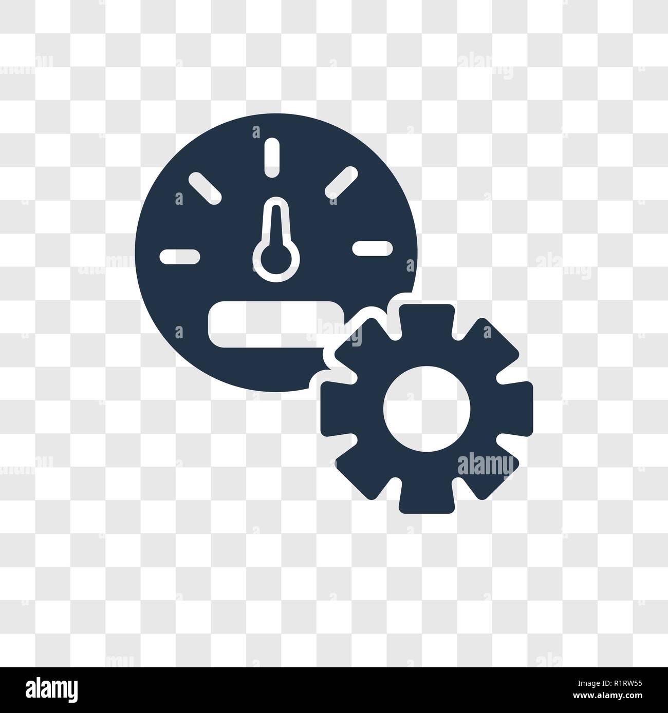 Control panel vector icon isolated on transparent background, Control ...