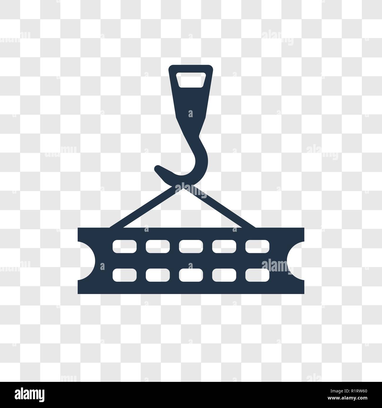 Crane vector icon isolated on transparent background, Crane transparency logo concept Stock ...