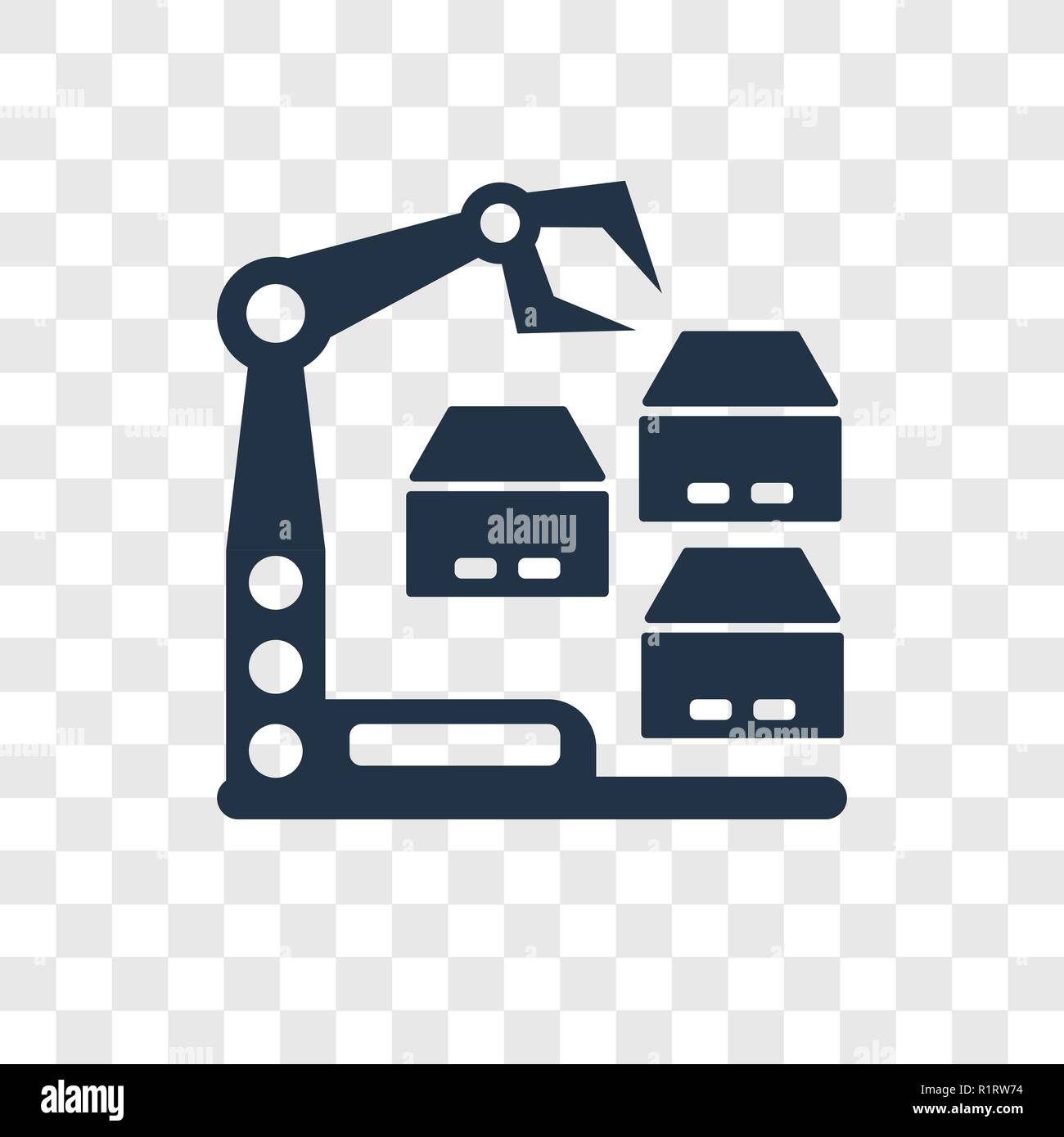 Package vector icon isolated on transparent background, Package ...