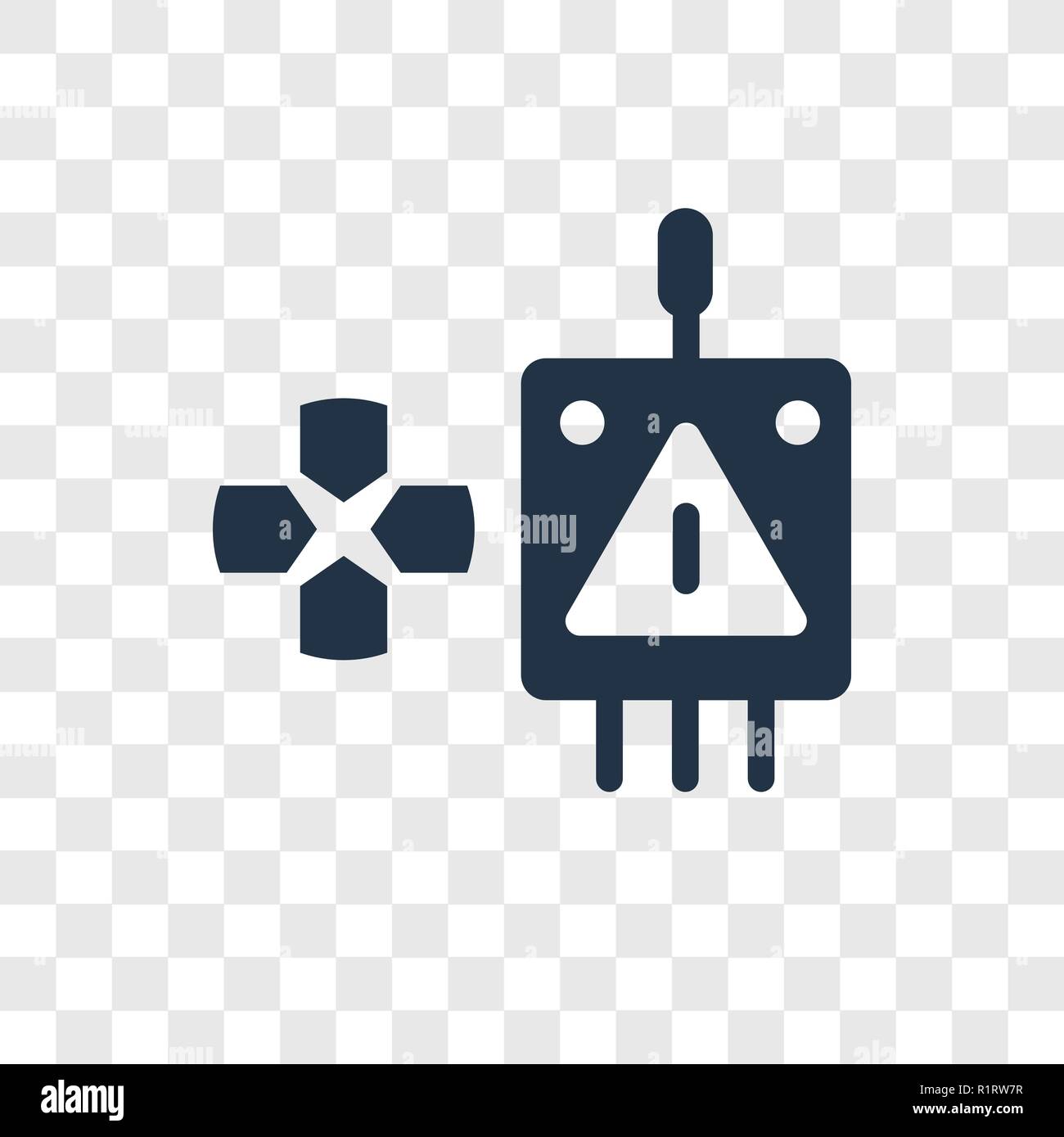 Controller vector icon isolated on transparent background, Controller ...