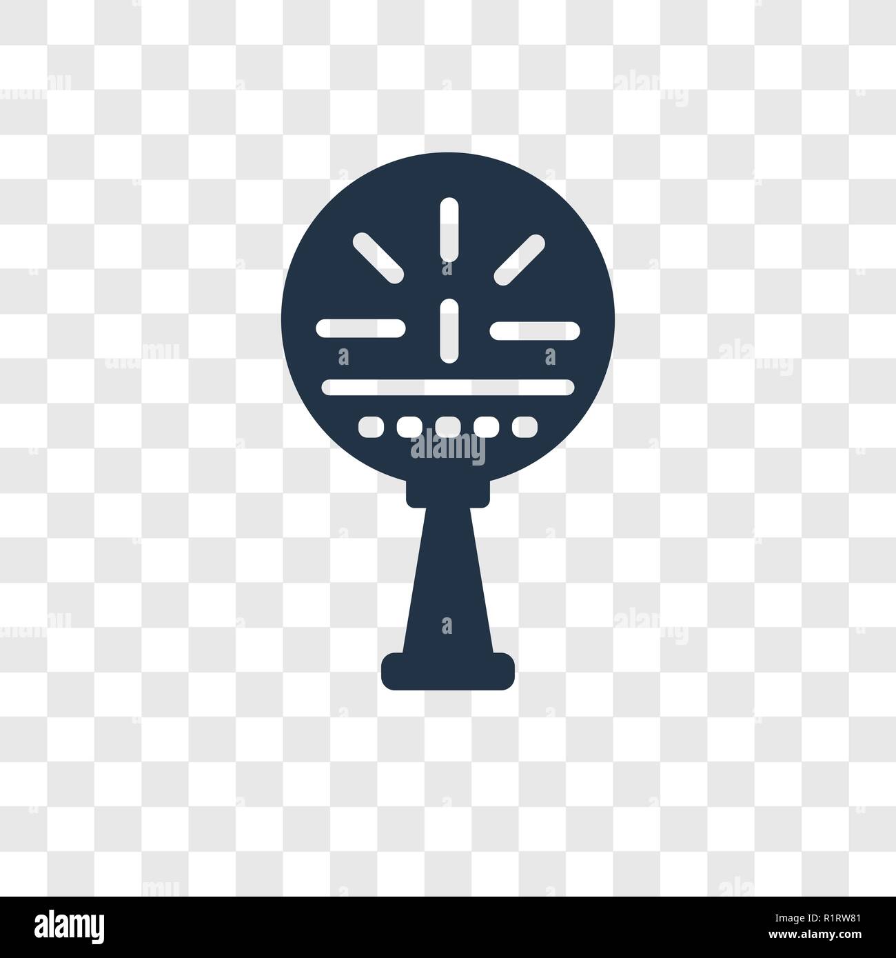 Temperature vector icon isolated on transparent background, Temperature ...