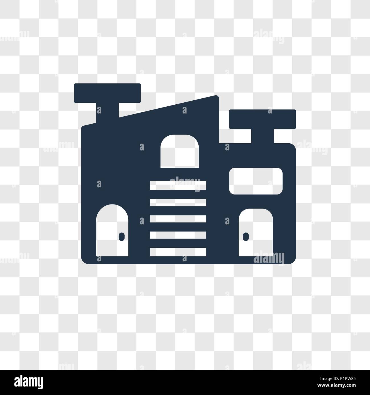 Warehouse vector icon isolated on transparent background, Warehouse ...