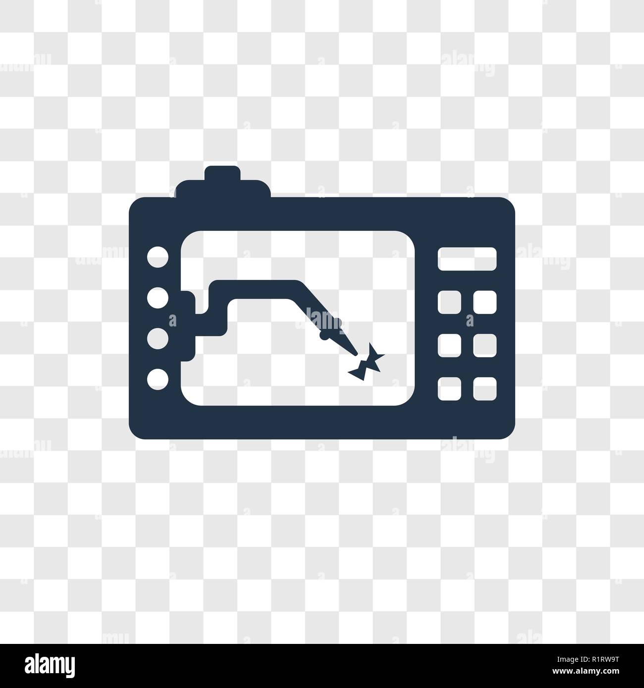 Lathe machine vector icon isolated on transparent background, Lathe machine transparency logo ...