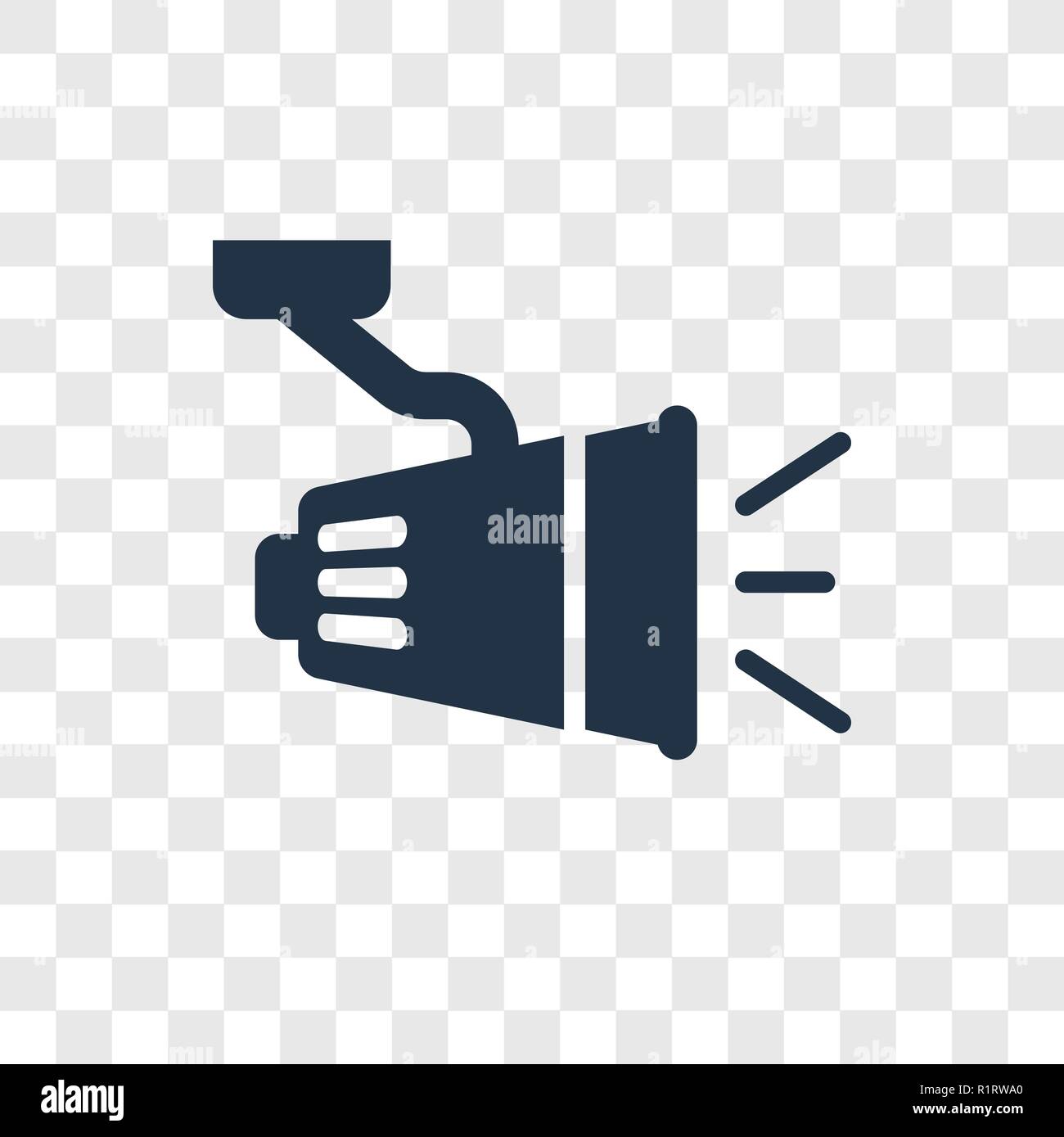 Light vector icon isolated on transparent background, Light ...