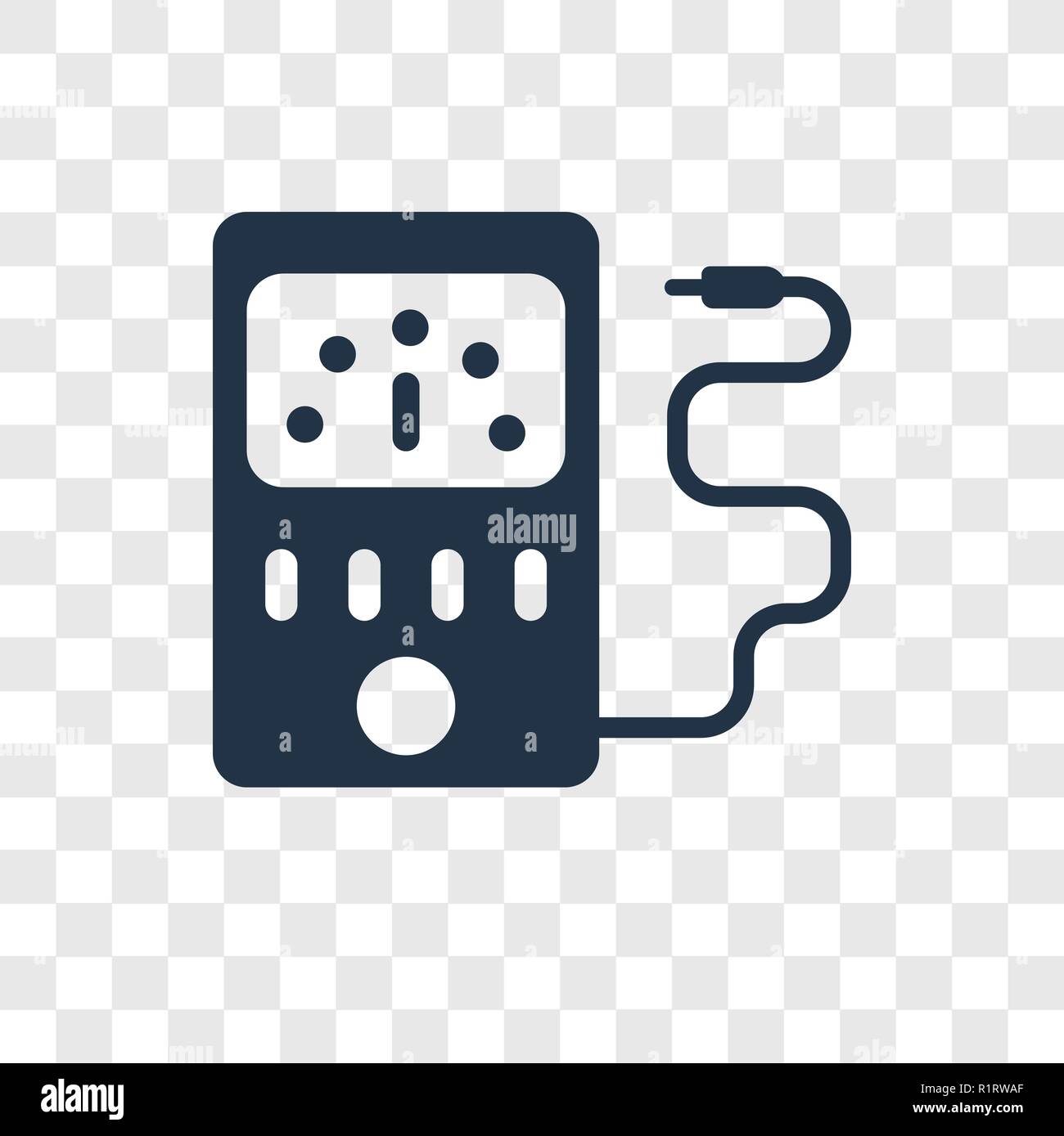 Thermometer vector icon isolated on transparent background, Thermometer ...
