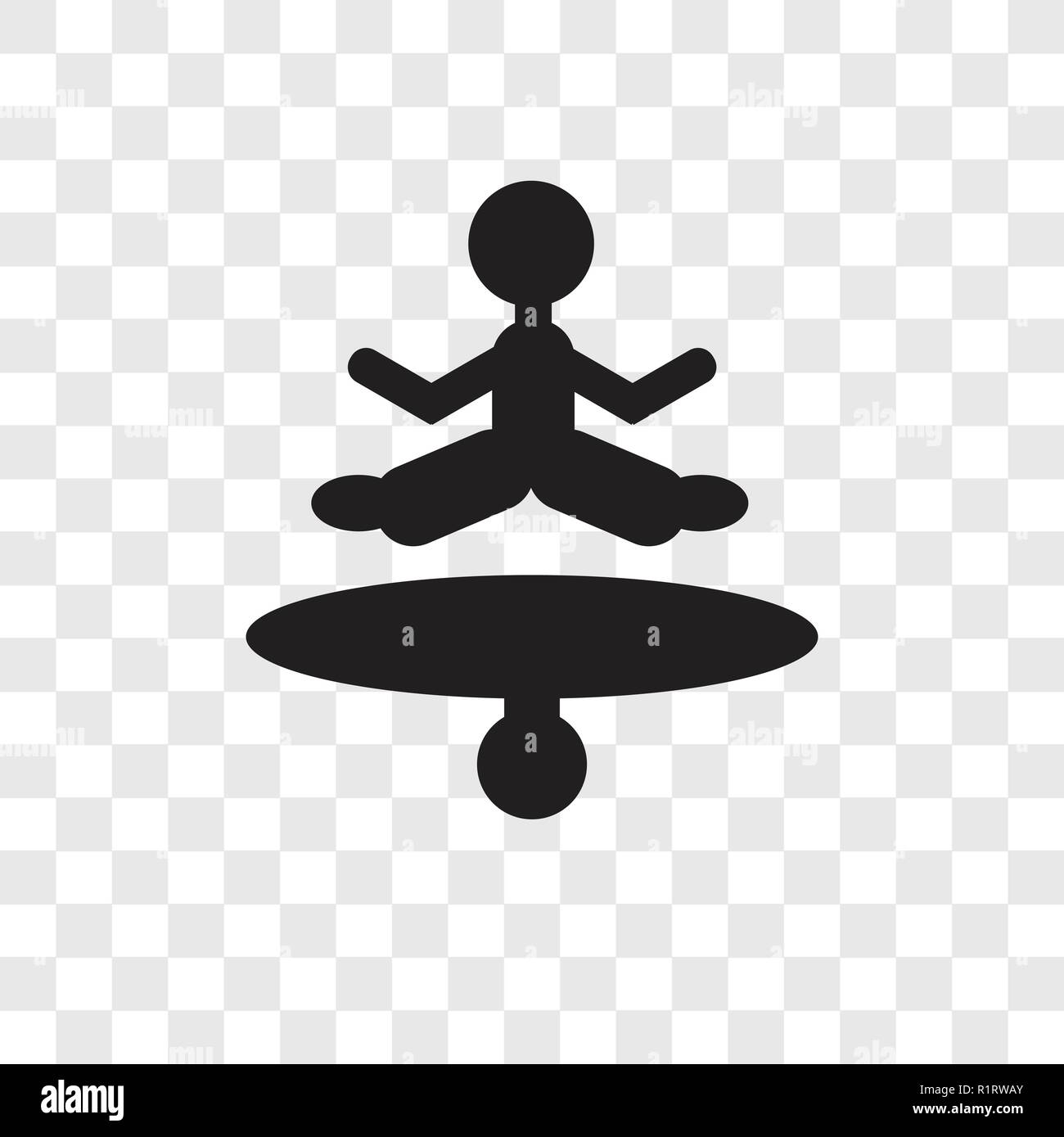 Jumping man vector icon isolated on transparent background, Jumping man ...