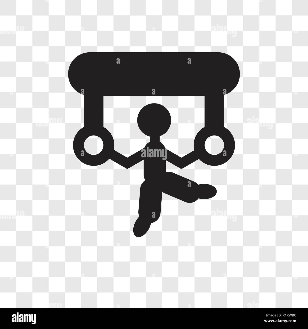 Acrobat man vector icon isolated on transparent background, Acrobat man ...