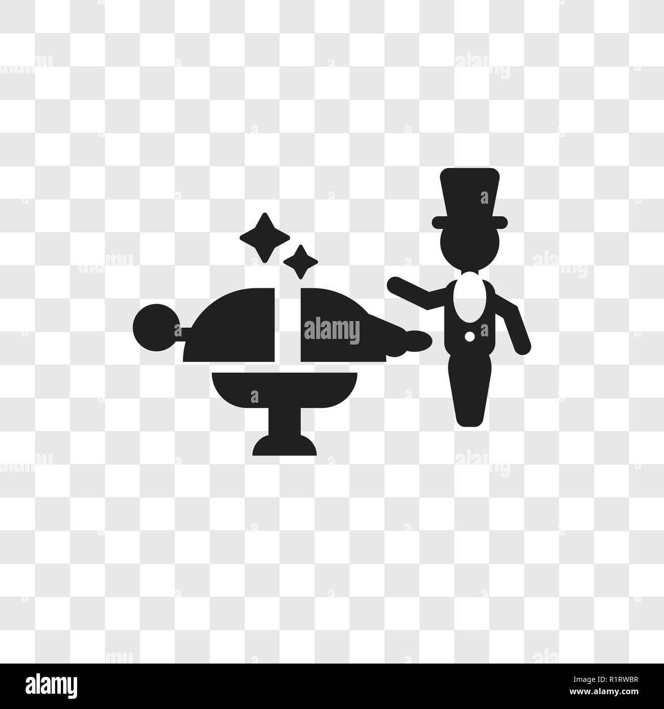 Magician man vector icon isolated on transparent background, Magician ...