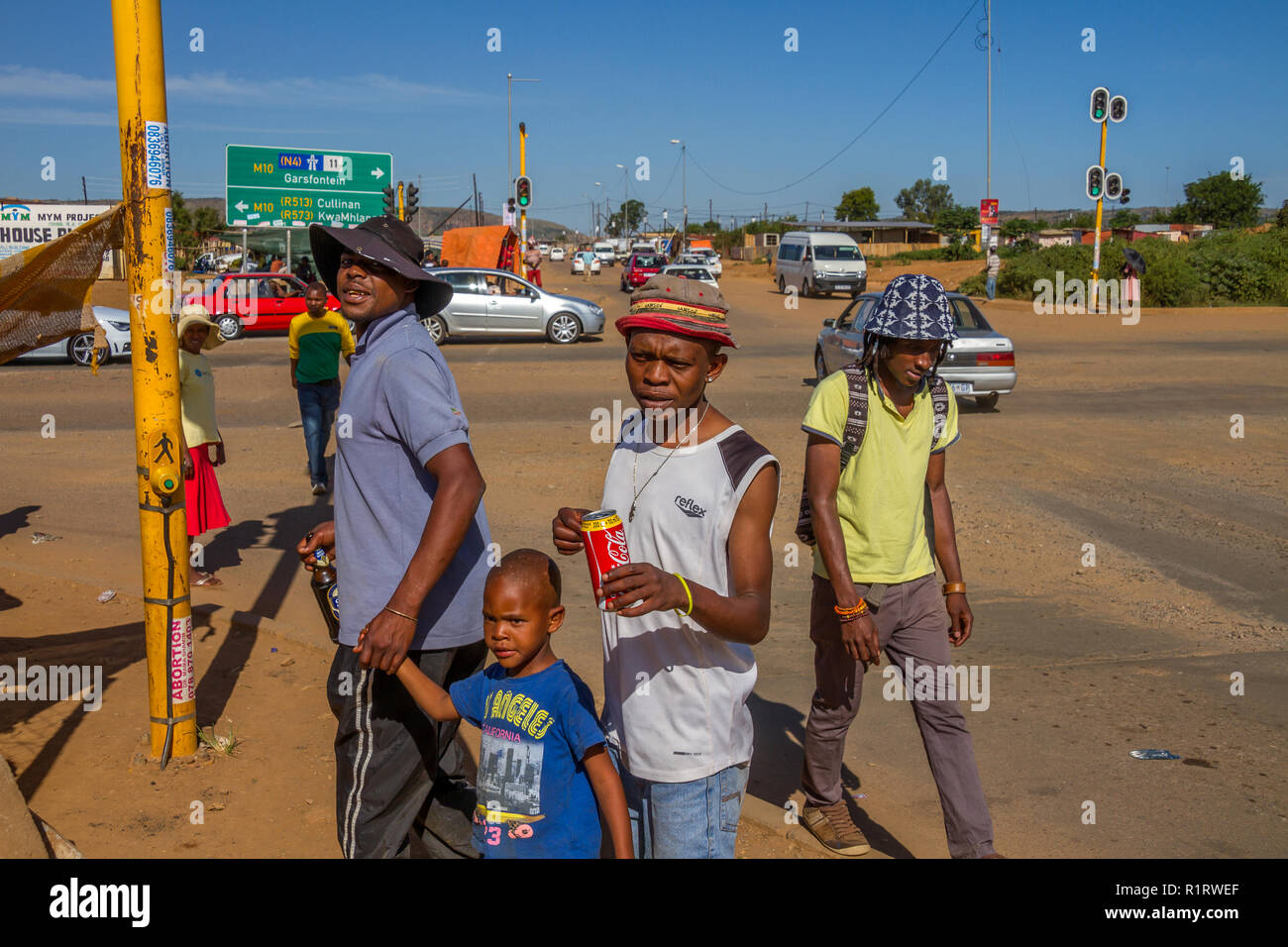 Mamelodi township close to Pretoria, South Africa Stock Photo - Alamy