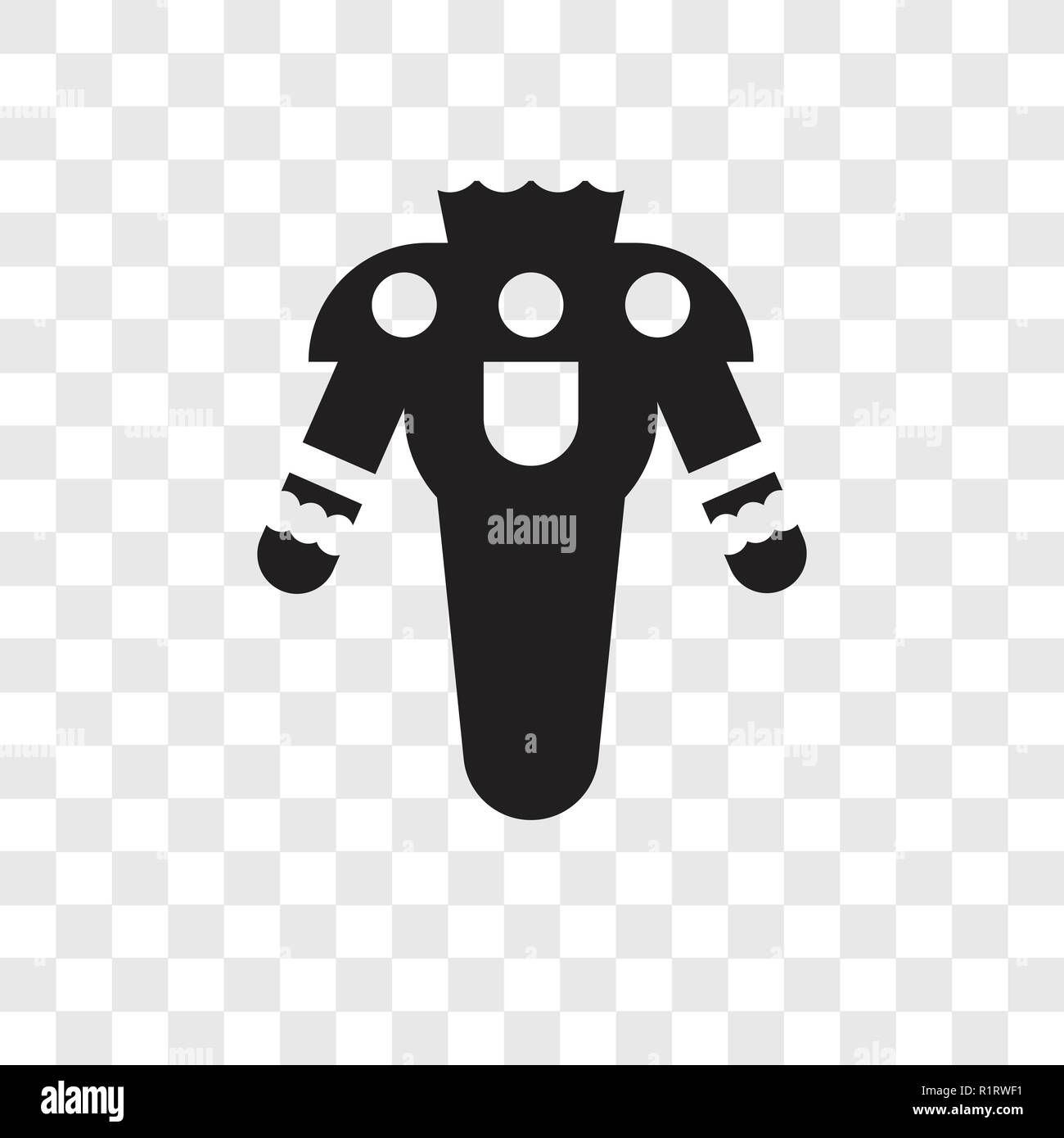 Clown Costume vector icon isolated on transparent background, Clown ...