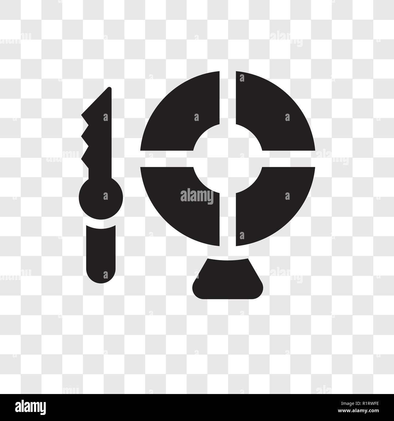 Knife Throwing vector icon isolated on transparent background, Knife ...