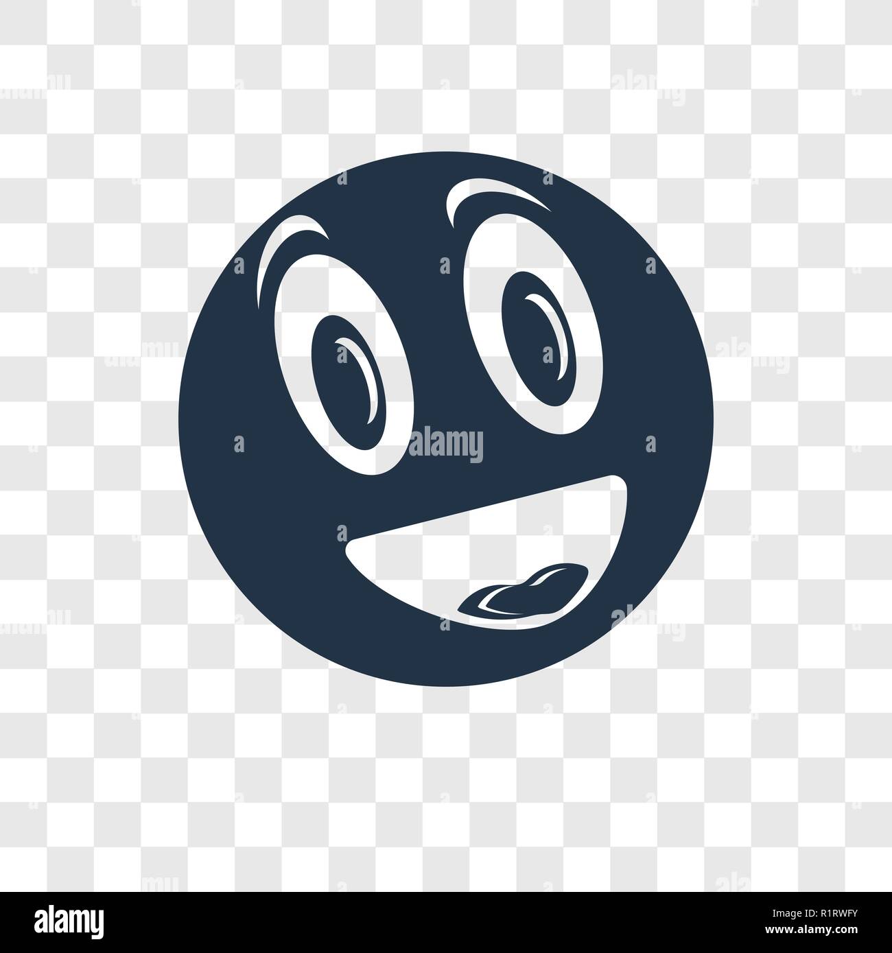 Happy vector icon isolated on transparent background, Happy ...