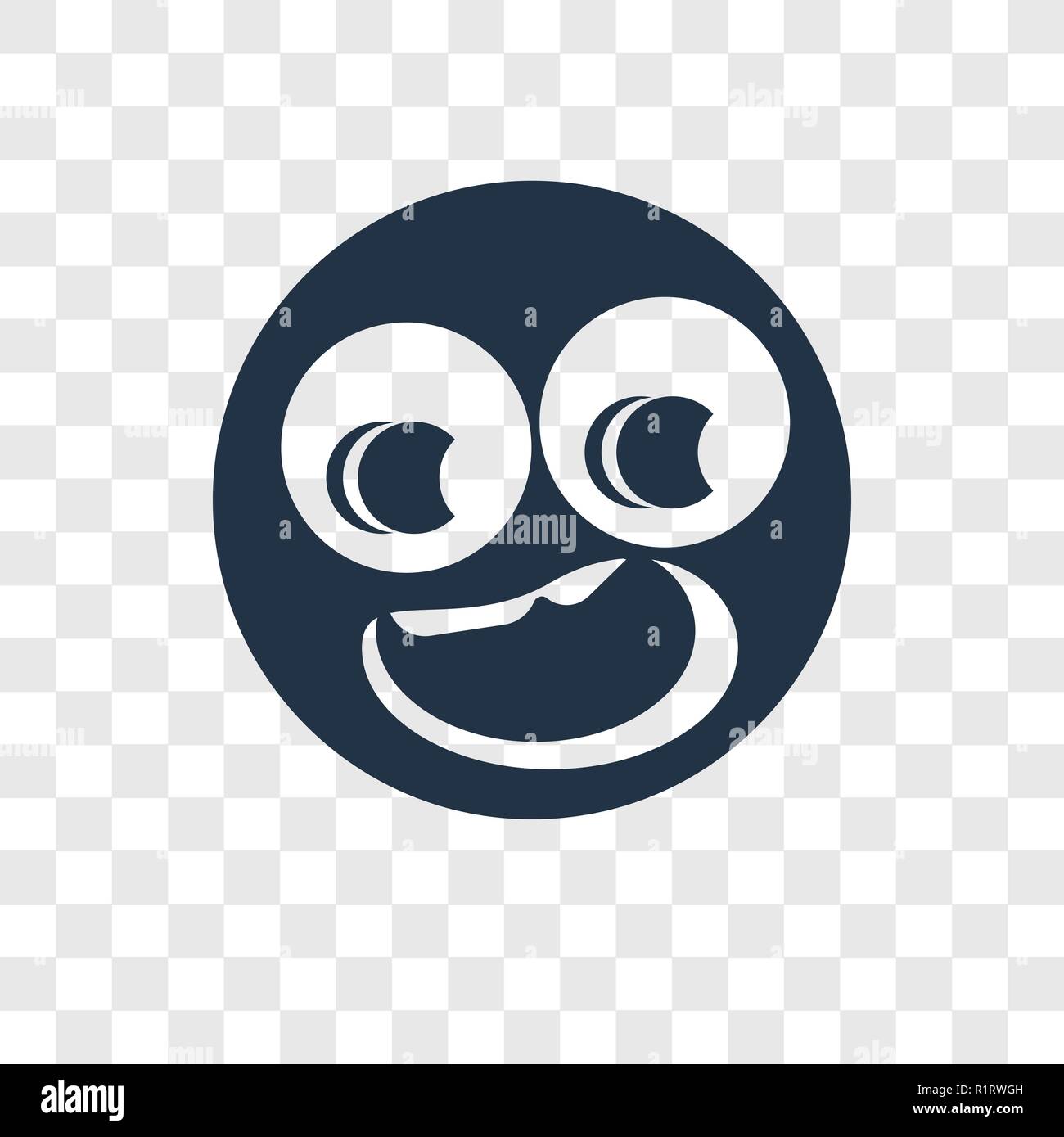 Crazy vector icon isolated on transparent background, Crazy ...