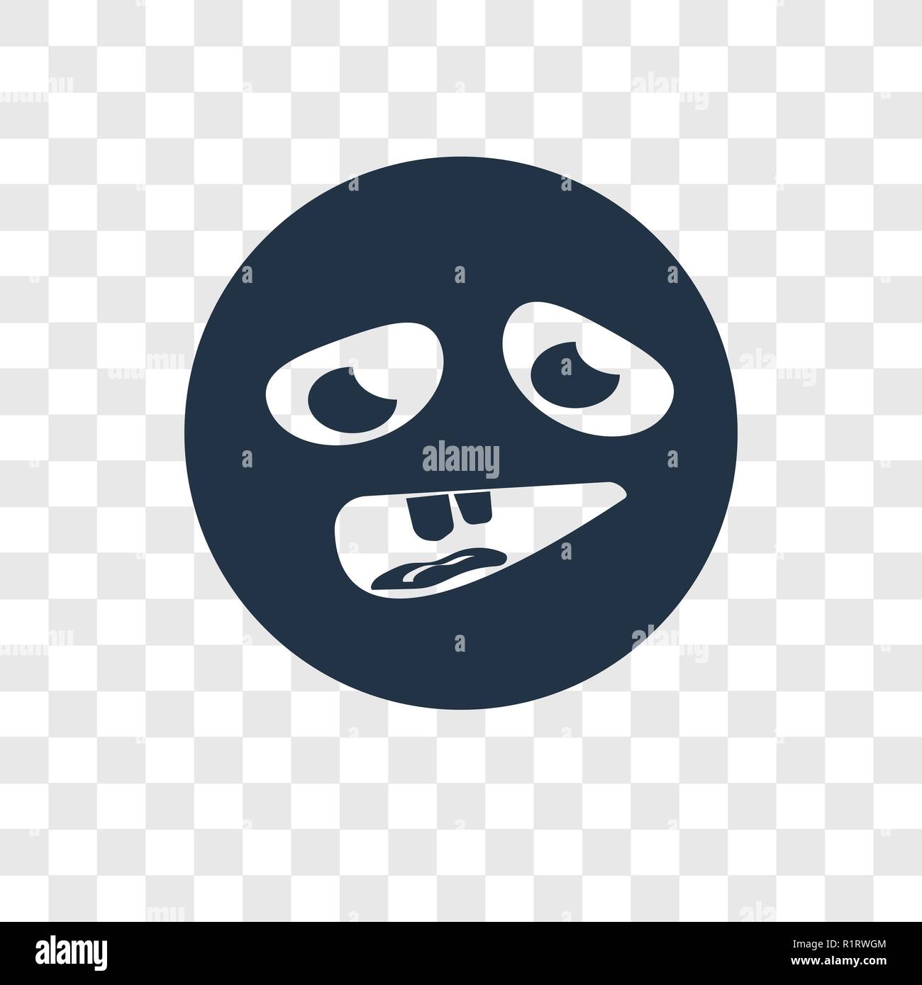 Crazy vector icon isolated on transparent background, Crazy ...