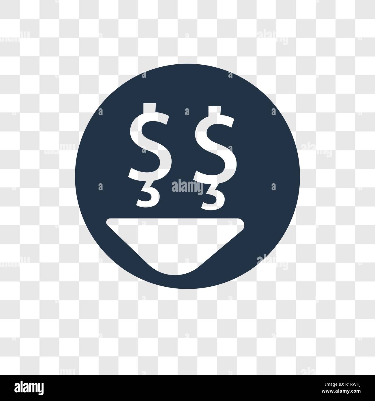 Greed vector icon isolated on transparent background, Greed ...