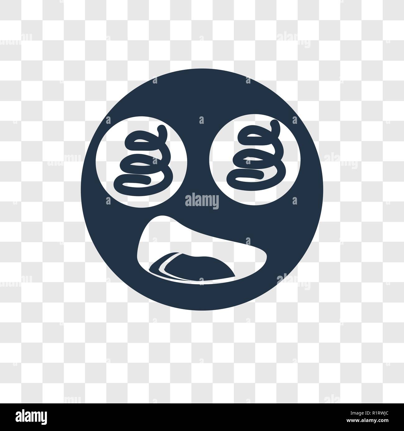 Hypnotized vector icon isolated on transparent background, Hypnotized ...