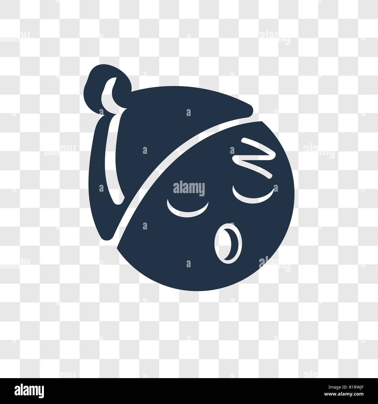 Sleeping vector icon isolated on transparent background, Sleeping ...