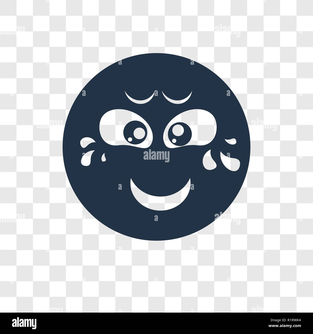 Crying vector icon isolated on transparent background, Crying ...