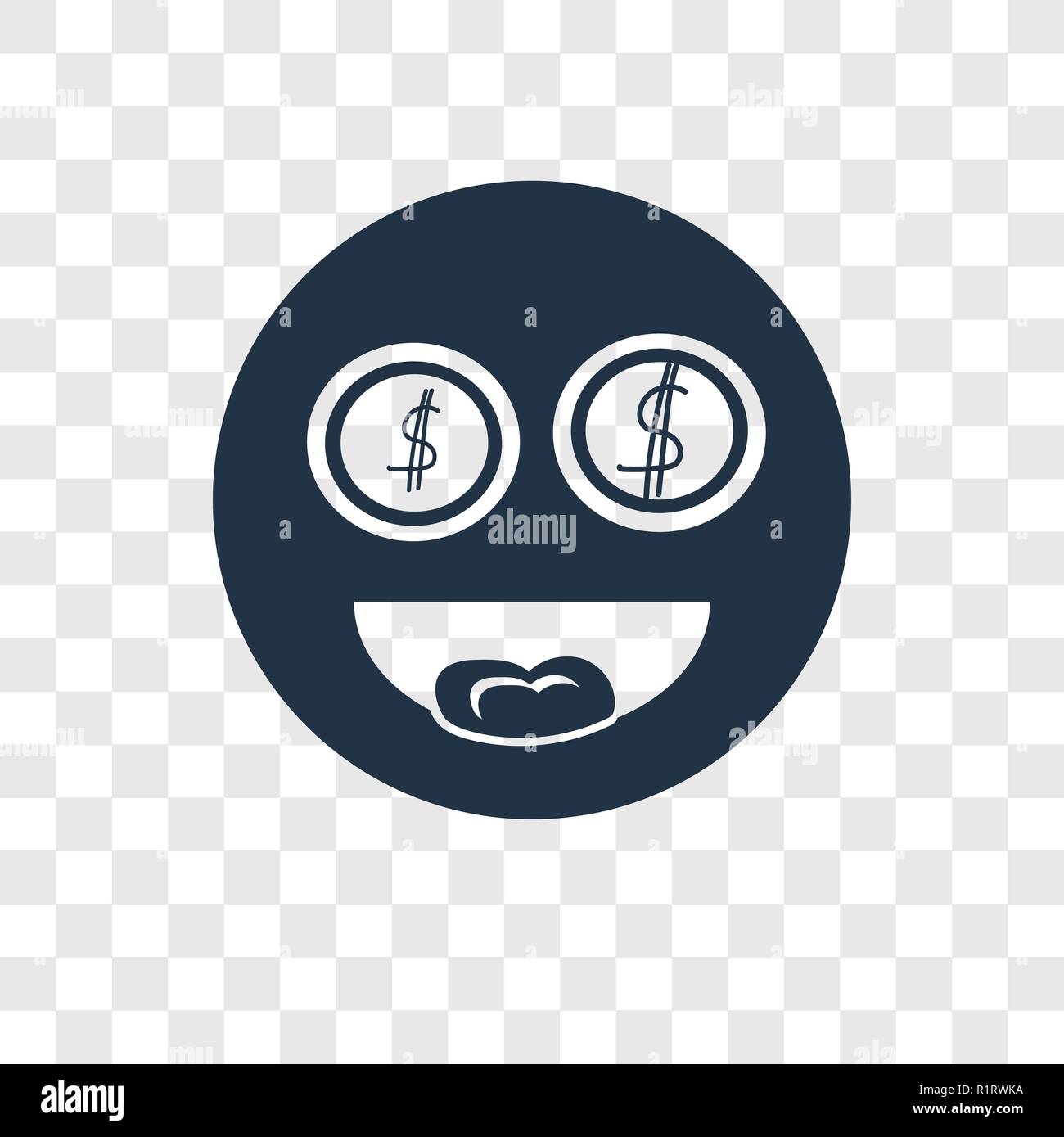 Greed vector icon isolated on transparent background, Greed ...
