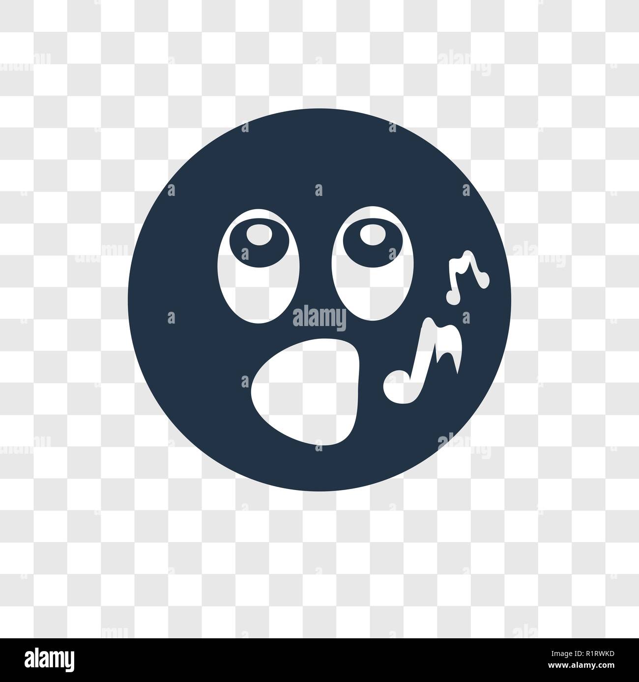 Whistle vector icon isolated on transparent background, Whistle ...