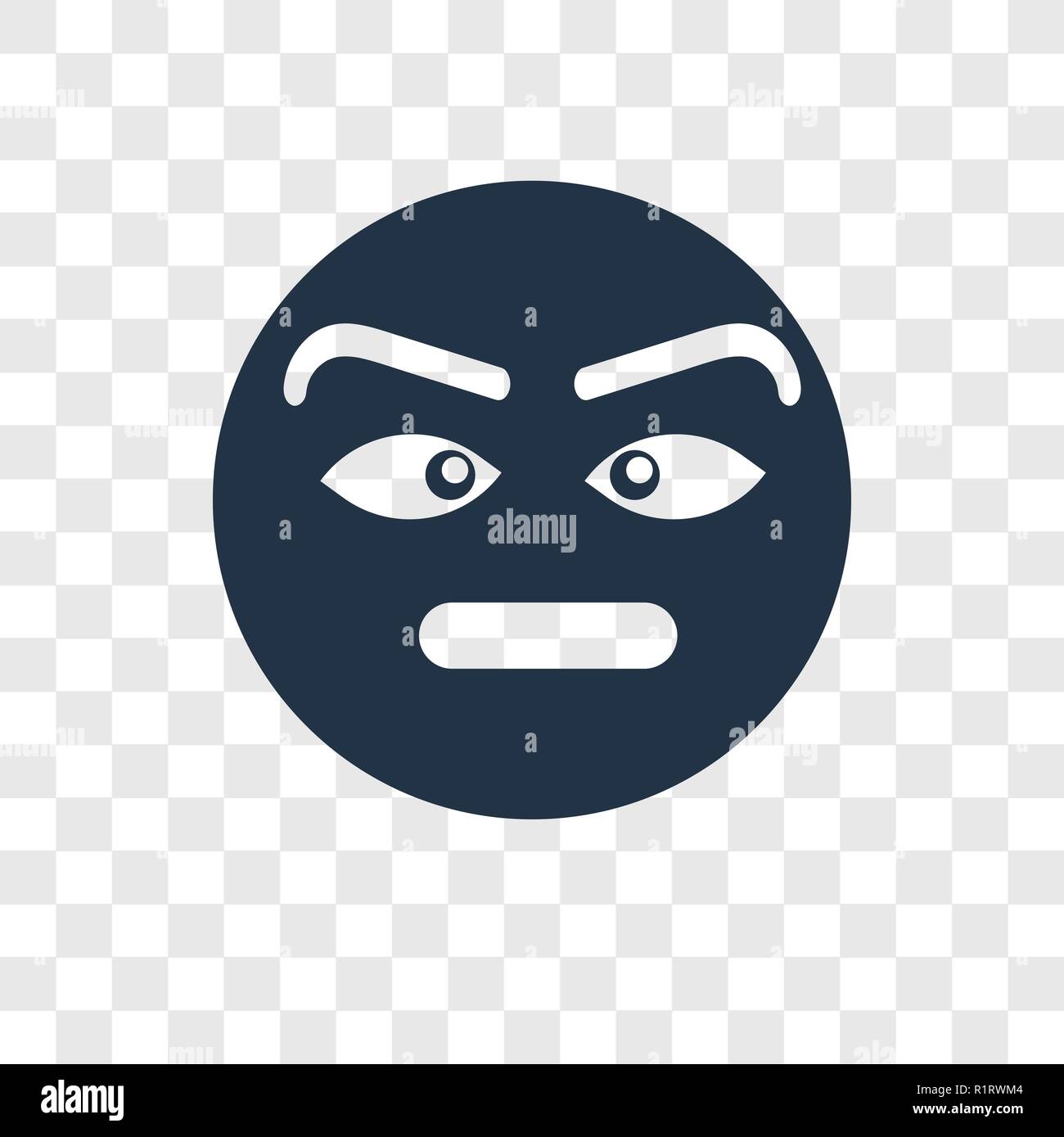 Suspicious vector icon isolated on transparent background, Suspicious ...