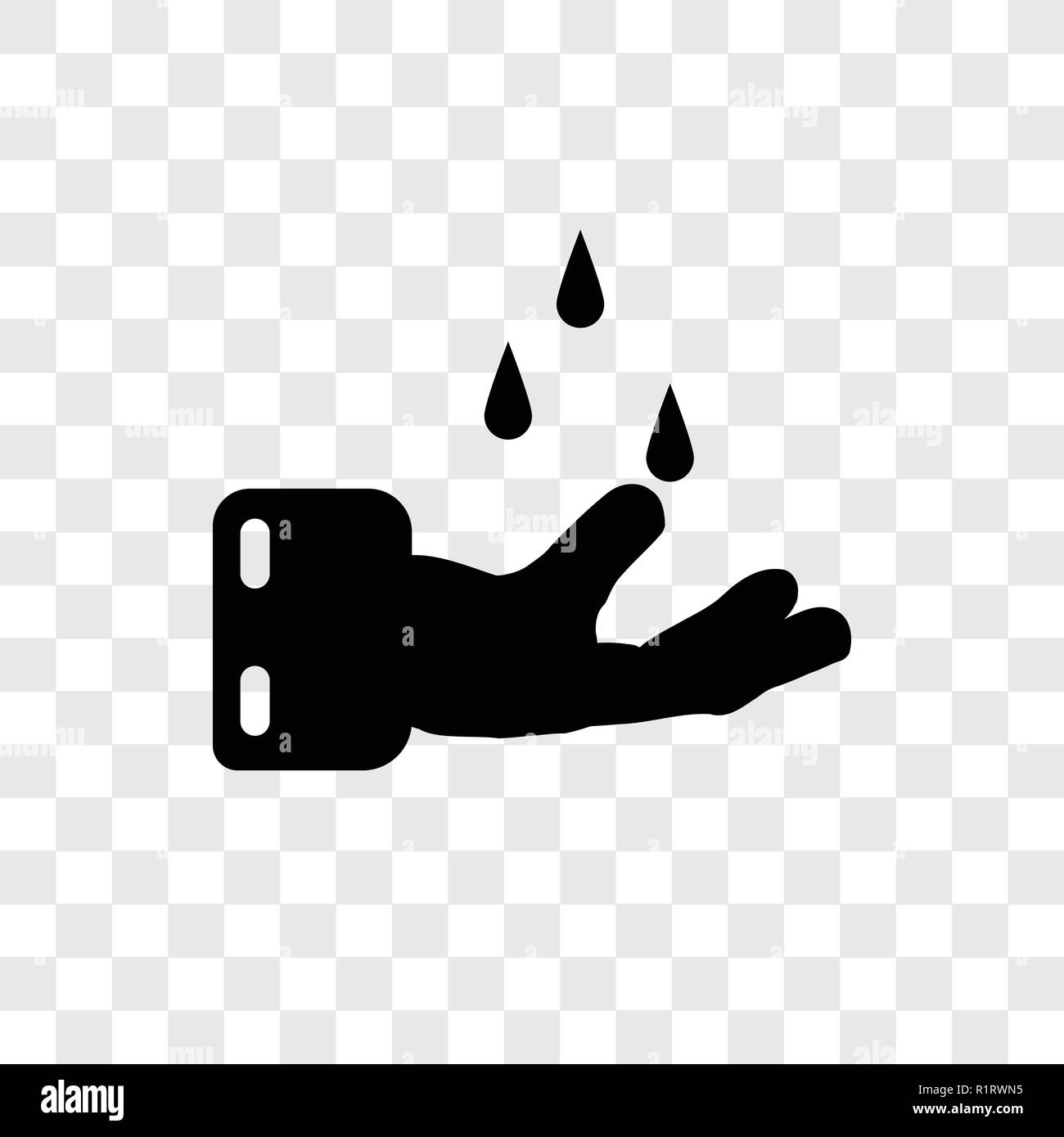 Hands cleanin vector icon isolated on transparent background, Hands ...