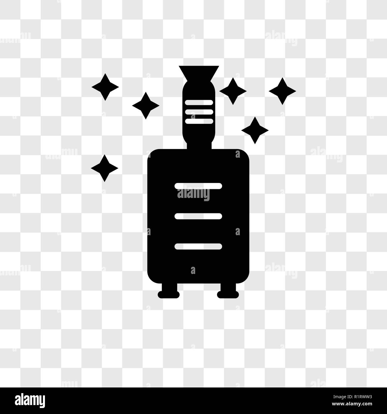 Dusting vector icon isolated on transparent background, Dusting ...