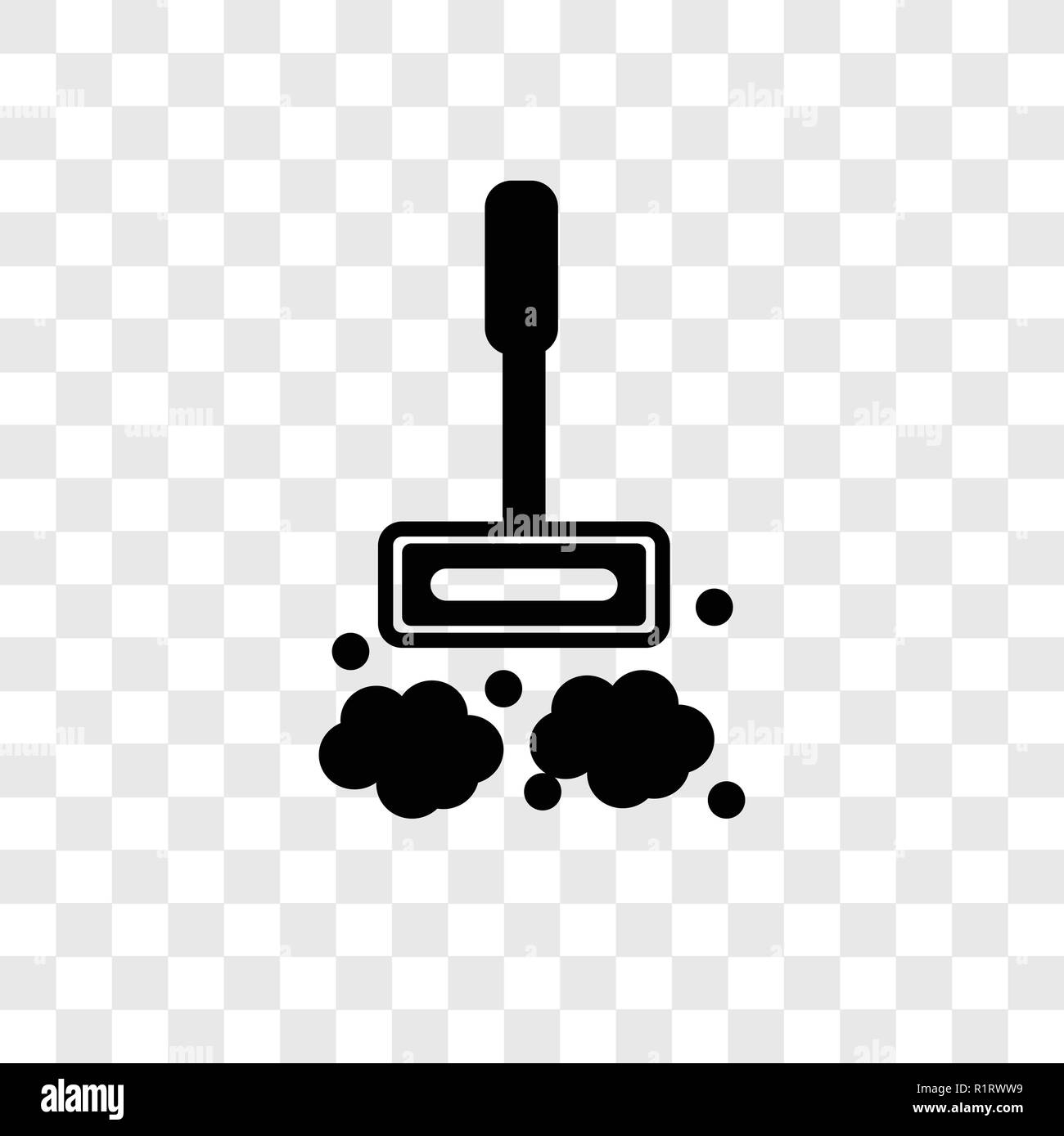 Brush vector icon isolated on transparent background, Brush ...