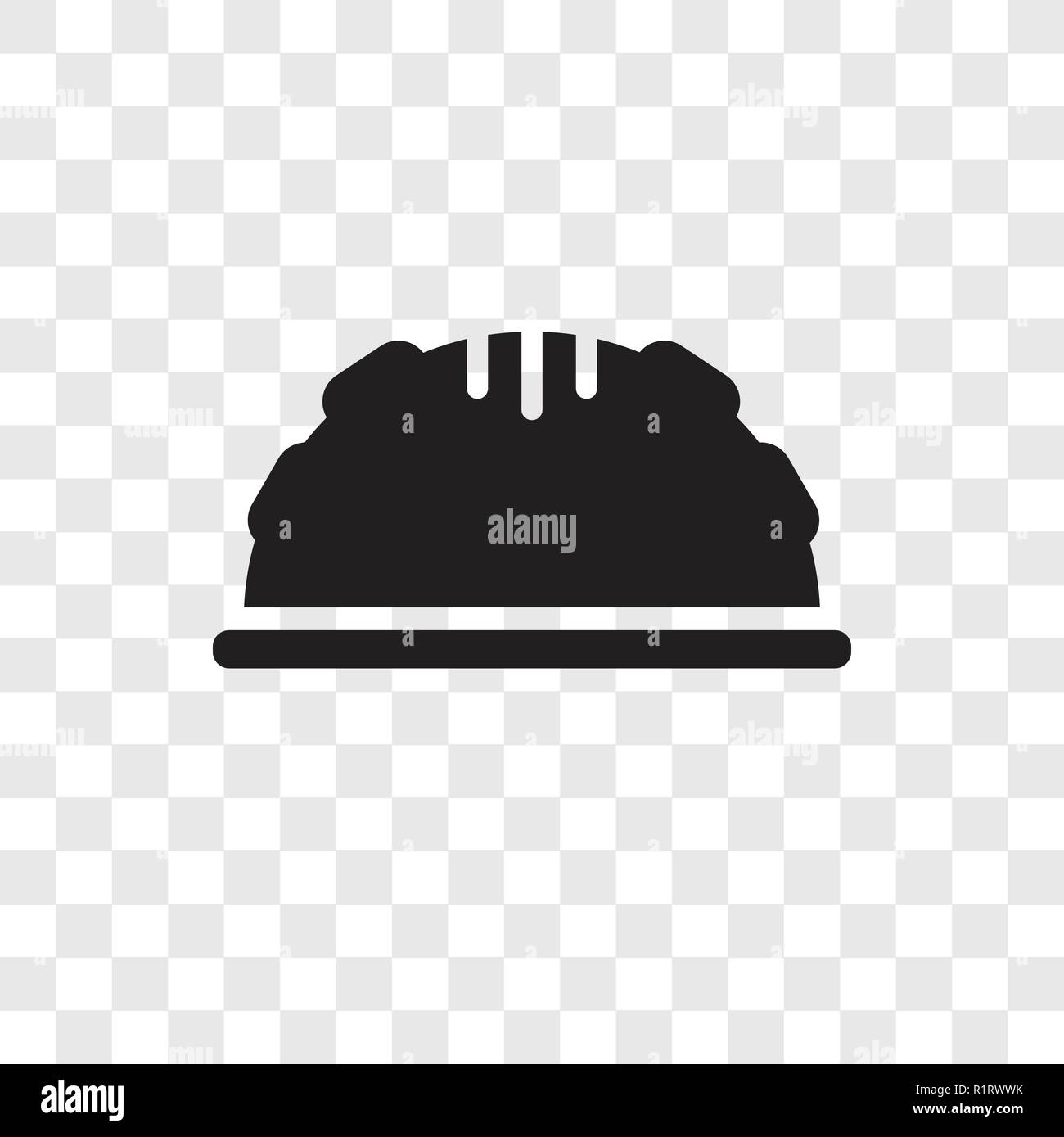 Helmet vector icon isolated on transparent background, Helmet ...